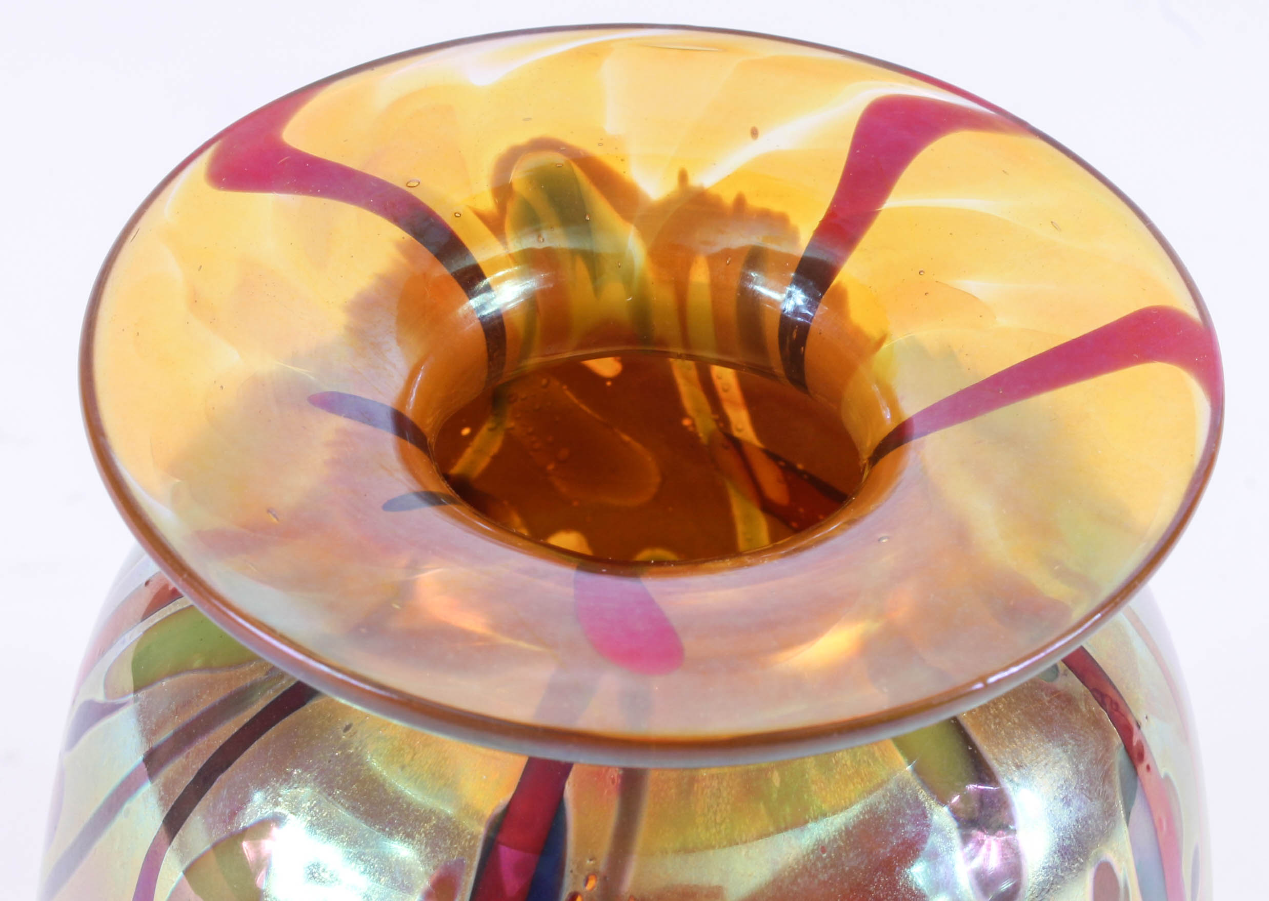 Signed Art Glass Vase | EBTH