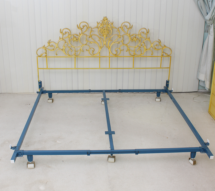 Hollywood Regency Style Headboard and Bed Frame | Everything But The House