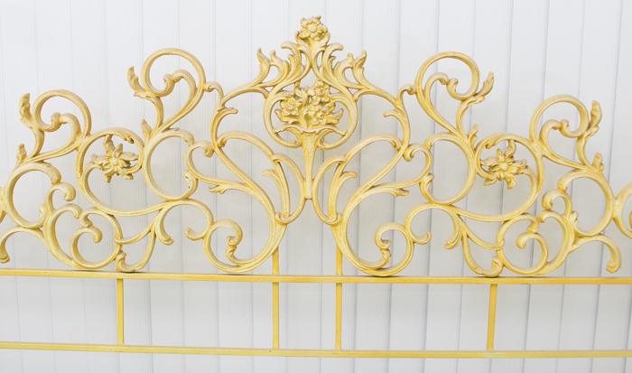 Hollywood Regency Style Headboard and Bed Frame | Everything But The House
