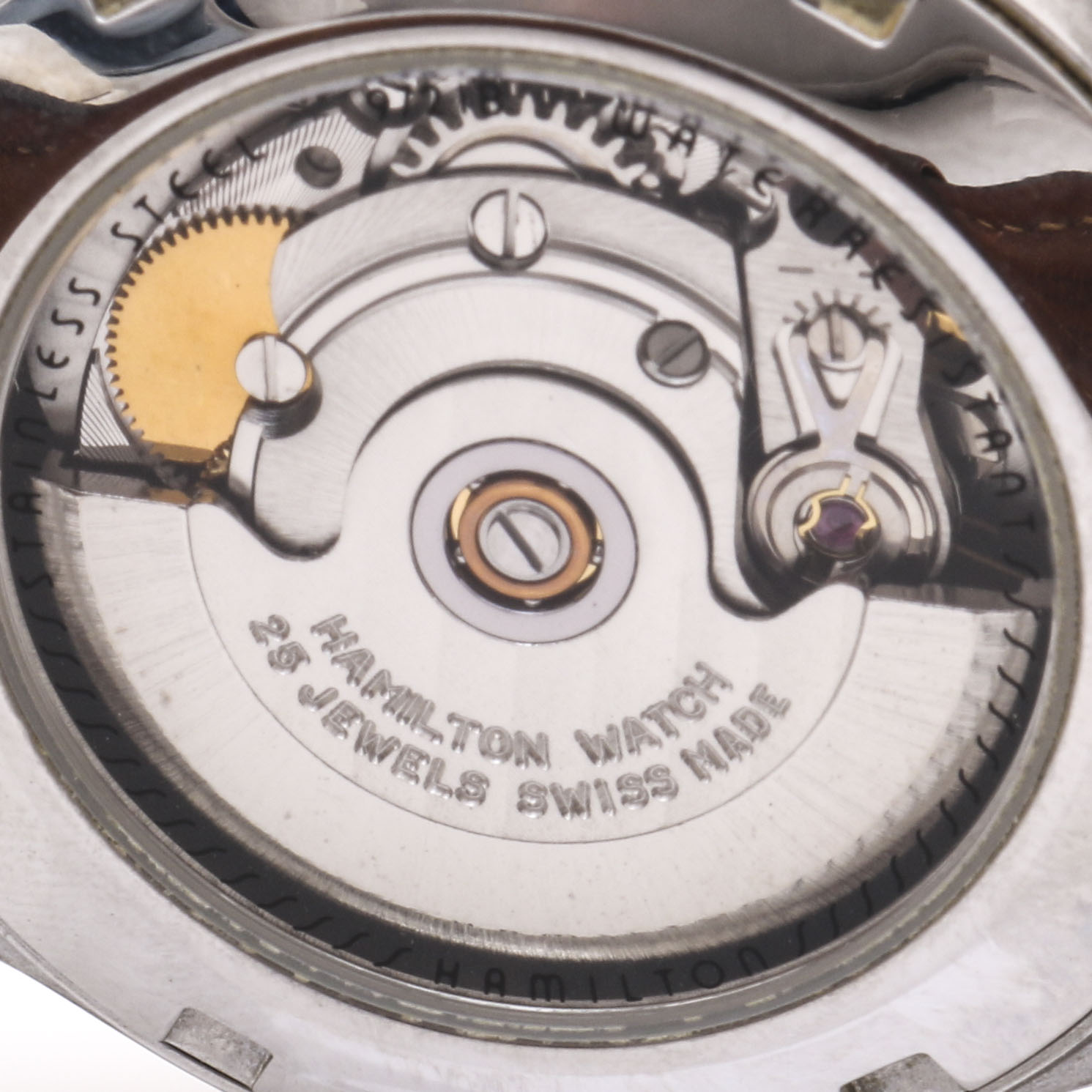 Hamilton Automatic Stainless Steel Display Back Wristwatch | Everything ...