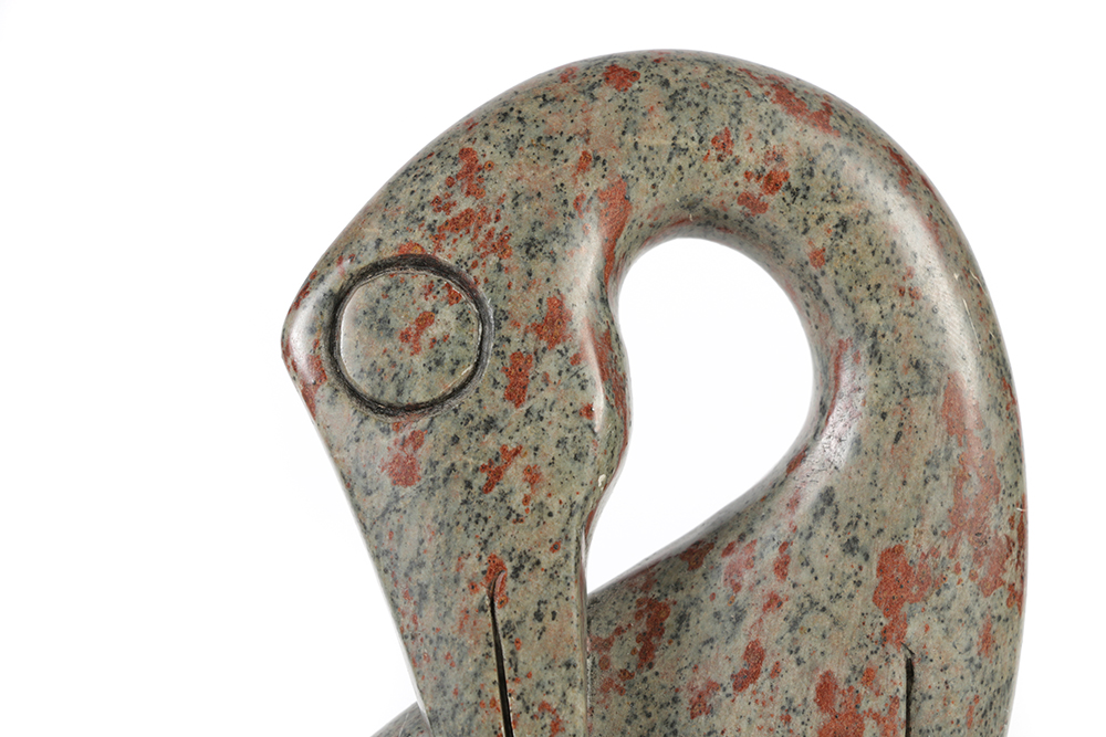 Percy Mukeda Soapstone Sculpture and Unmarked Shona Style Soapstone ...