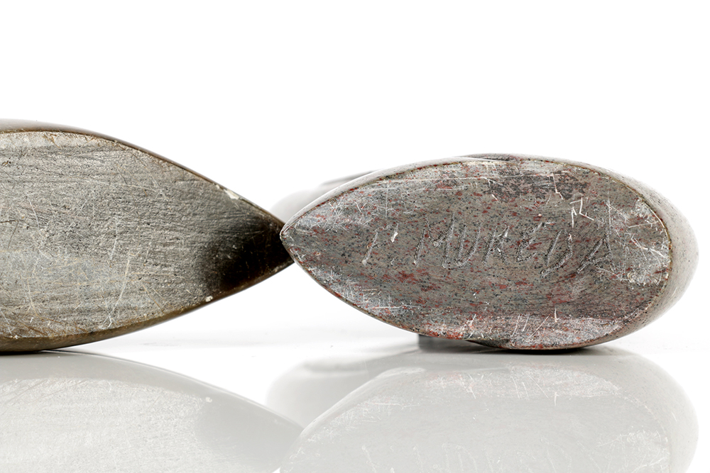 Percy Mukeda Soapstone Sculpture and Unmarked Shona Style Soapstone ...