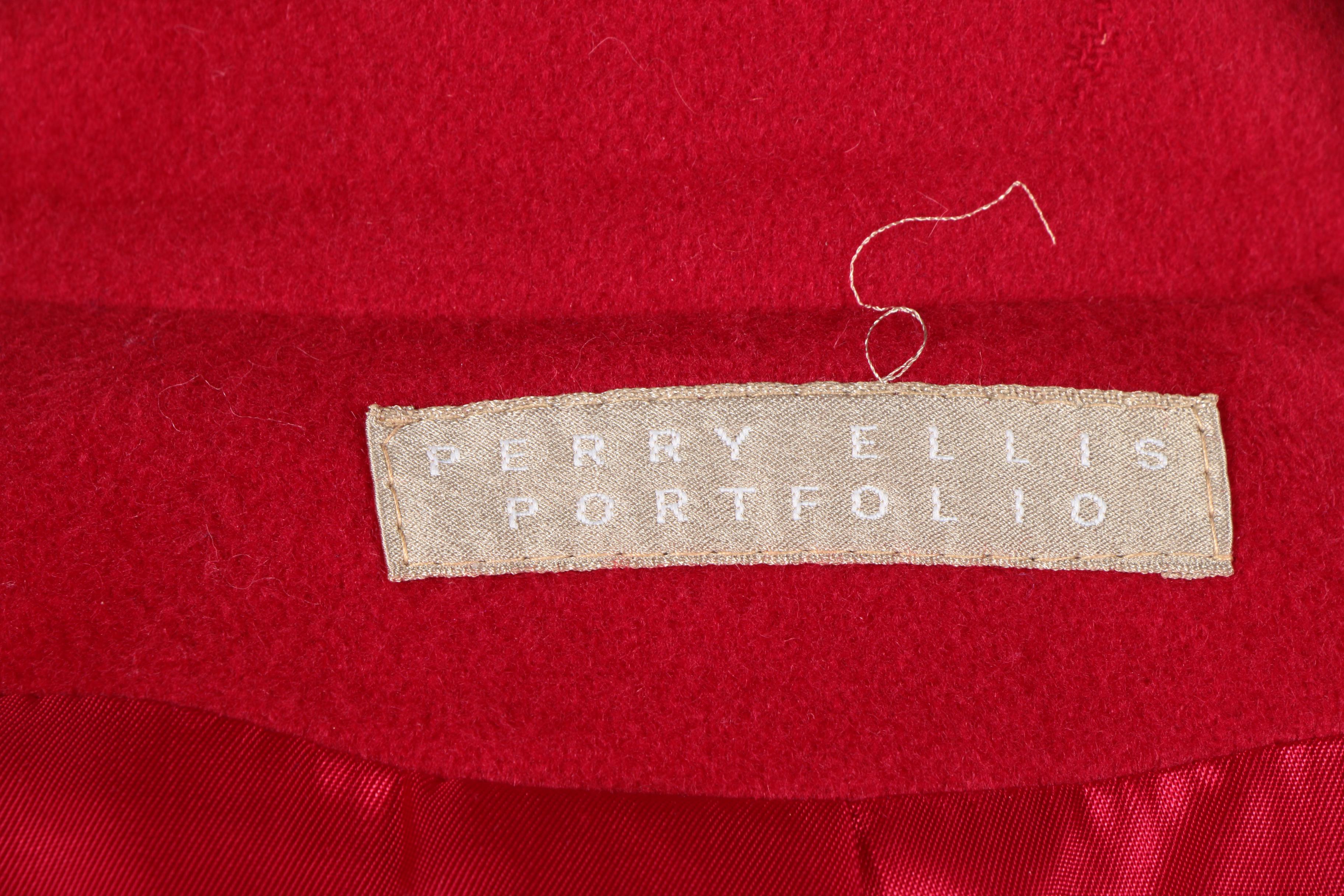 Vintage Perry Ellis Portfolio Wool Coat | EBTH