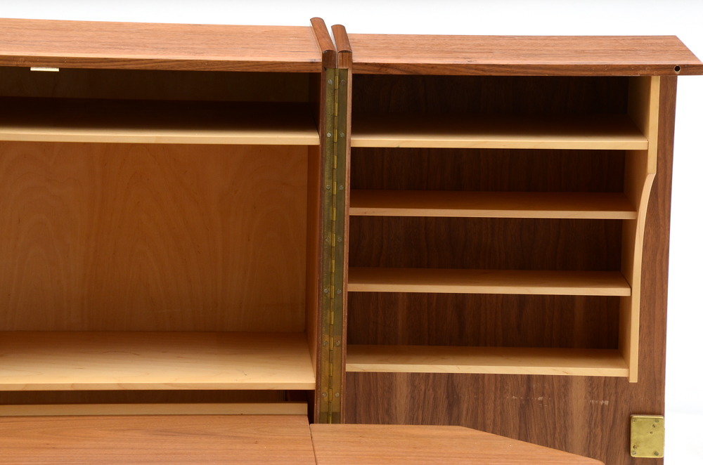 Mid Century Modern "Magic Box" Teak Folding Desk | EBTH