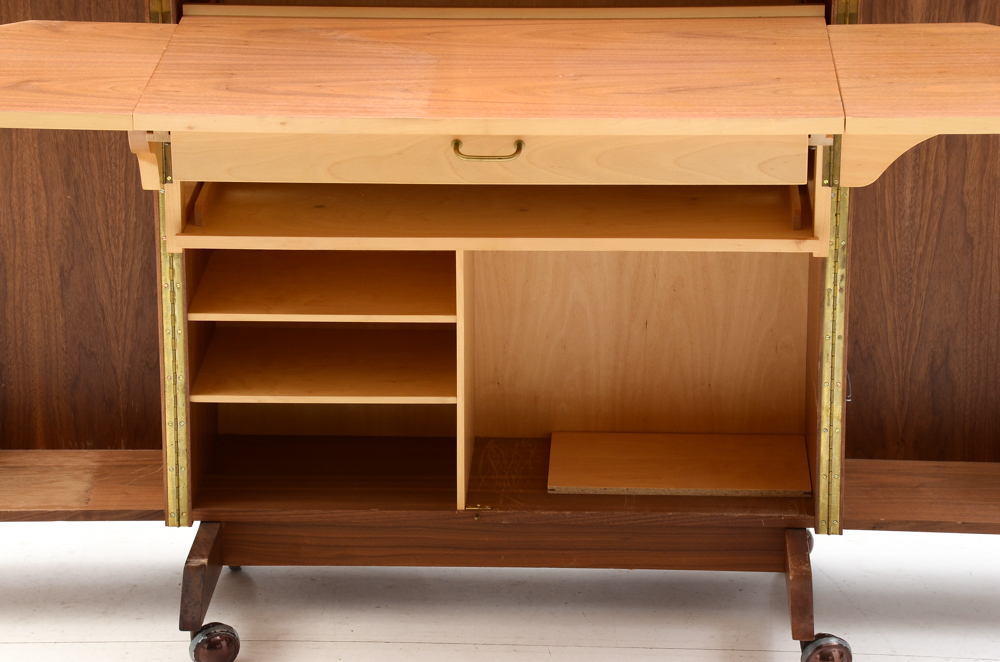 Mid Century Modern "Magic Box" Teak Folding Desk | EBTH