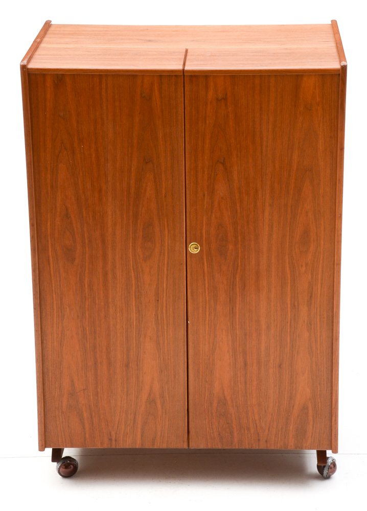 Mid Century Modern "Magic Box" Teak Folding Desk | EBTH