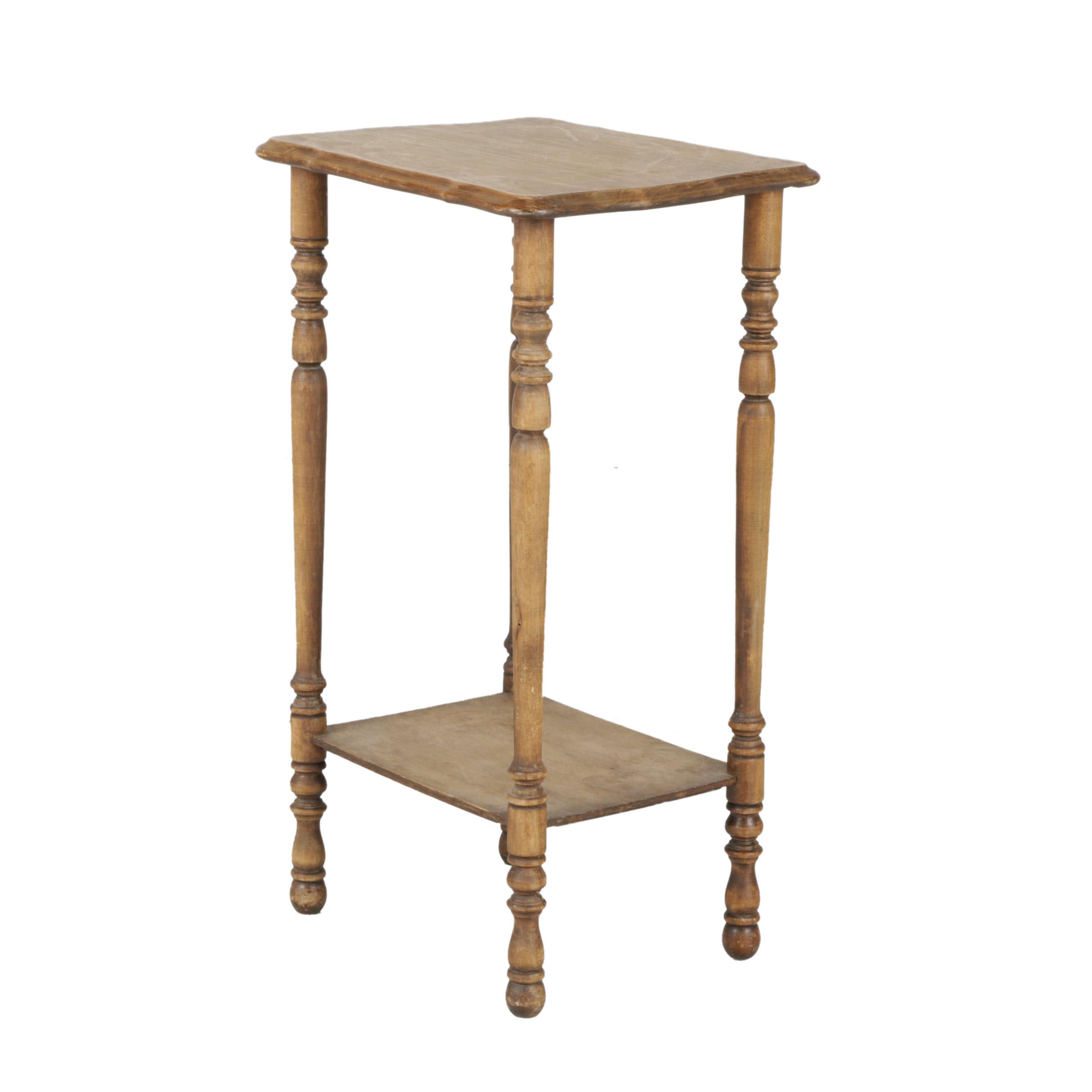 Two-Tiered Wooden End Table | EBTH
