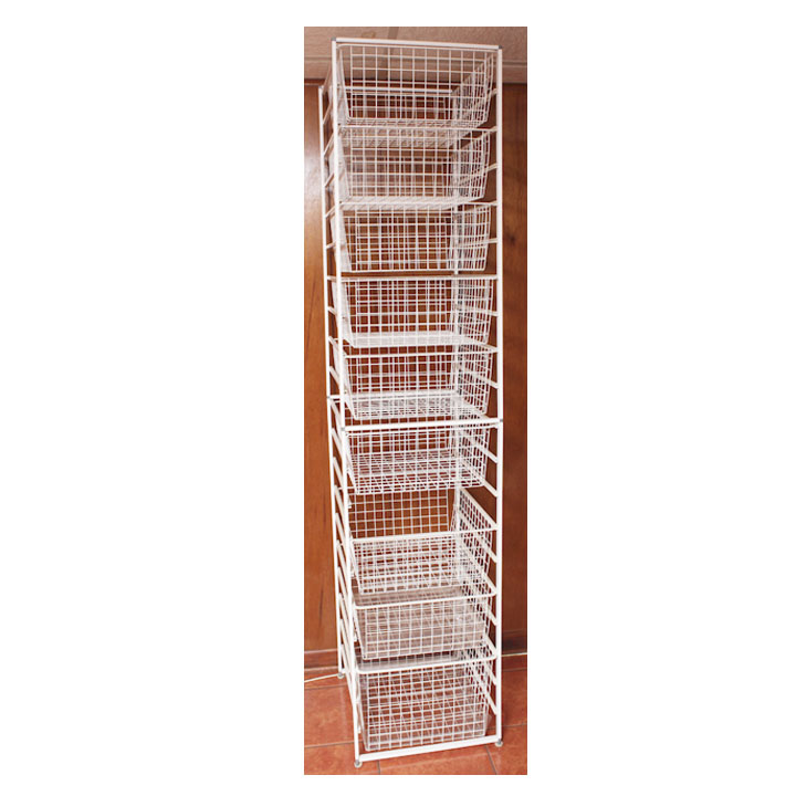 Elfa Tall Wire Rack with Nine Drawers | EBTH