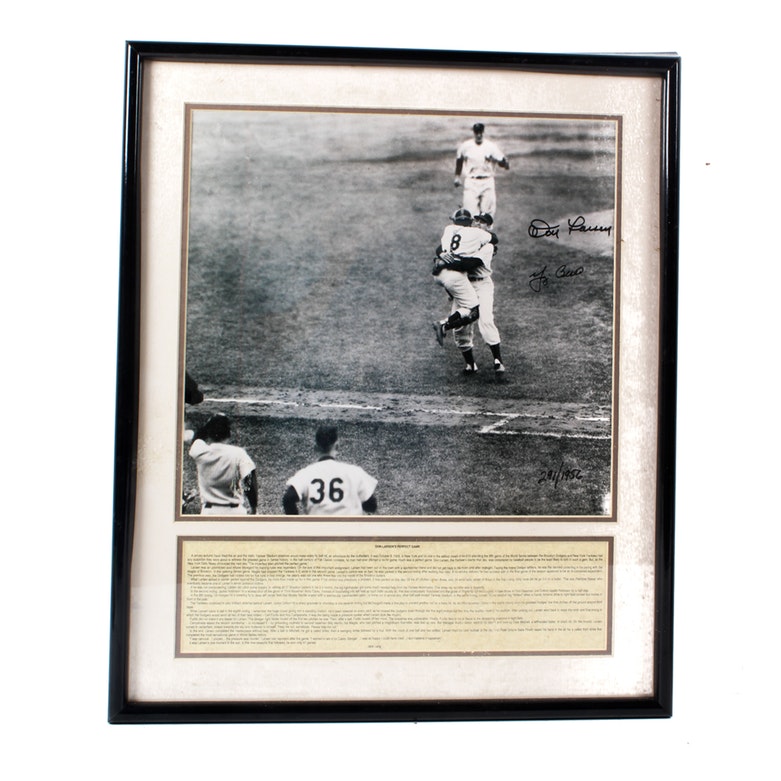 Don Larson and Yogi Berra Autographed Photograph | EBTH
