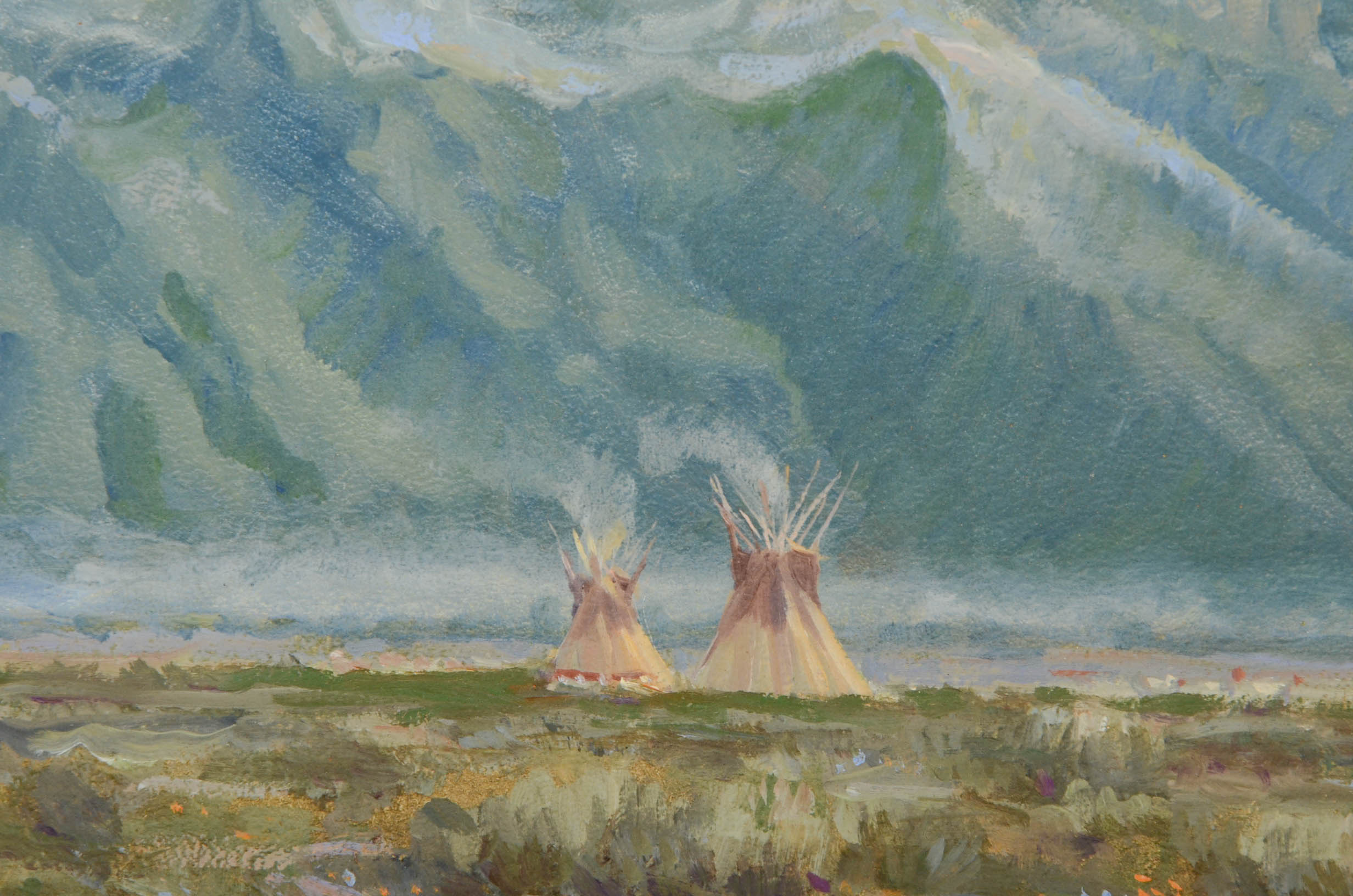 Joe Beeler Original Oil Painting on Board | EBTH