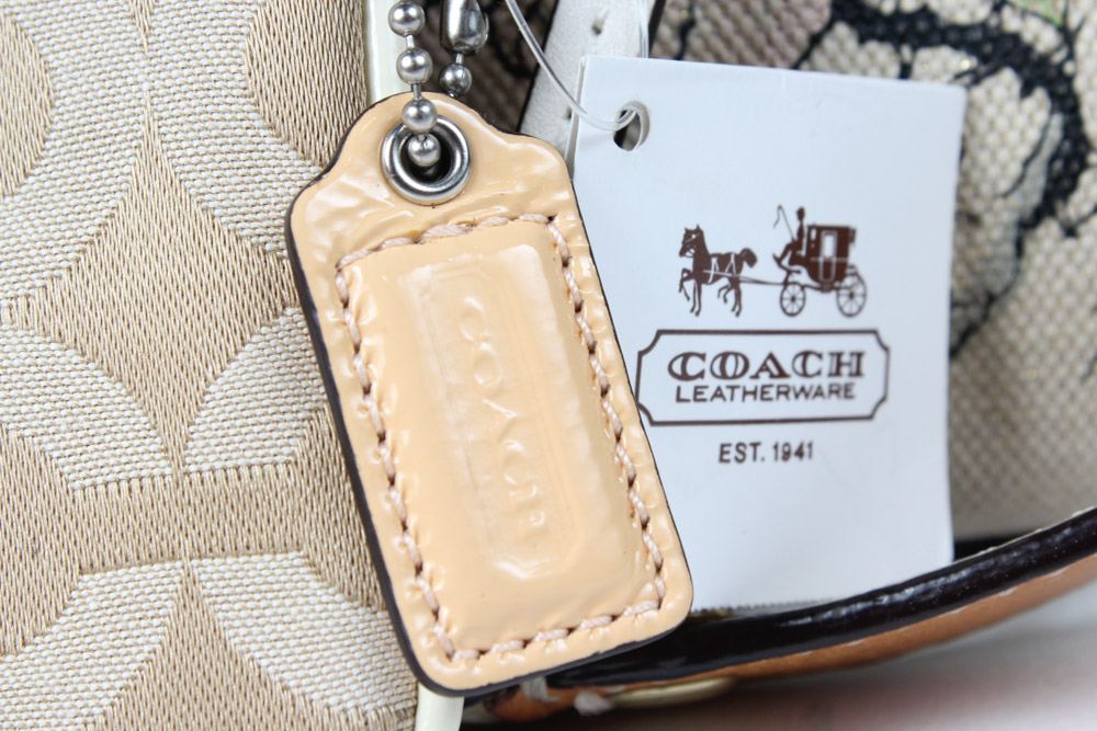 Coach Tattoo Canvas Tote with Coach Signature Wristlet | EBTH