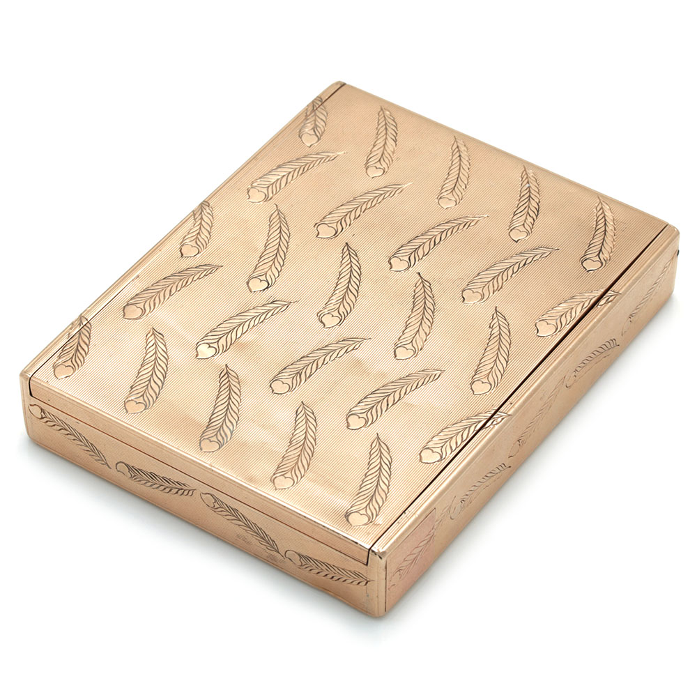 14K Yellow Gold Vintage Cartier Cigarette Box | EBTH