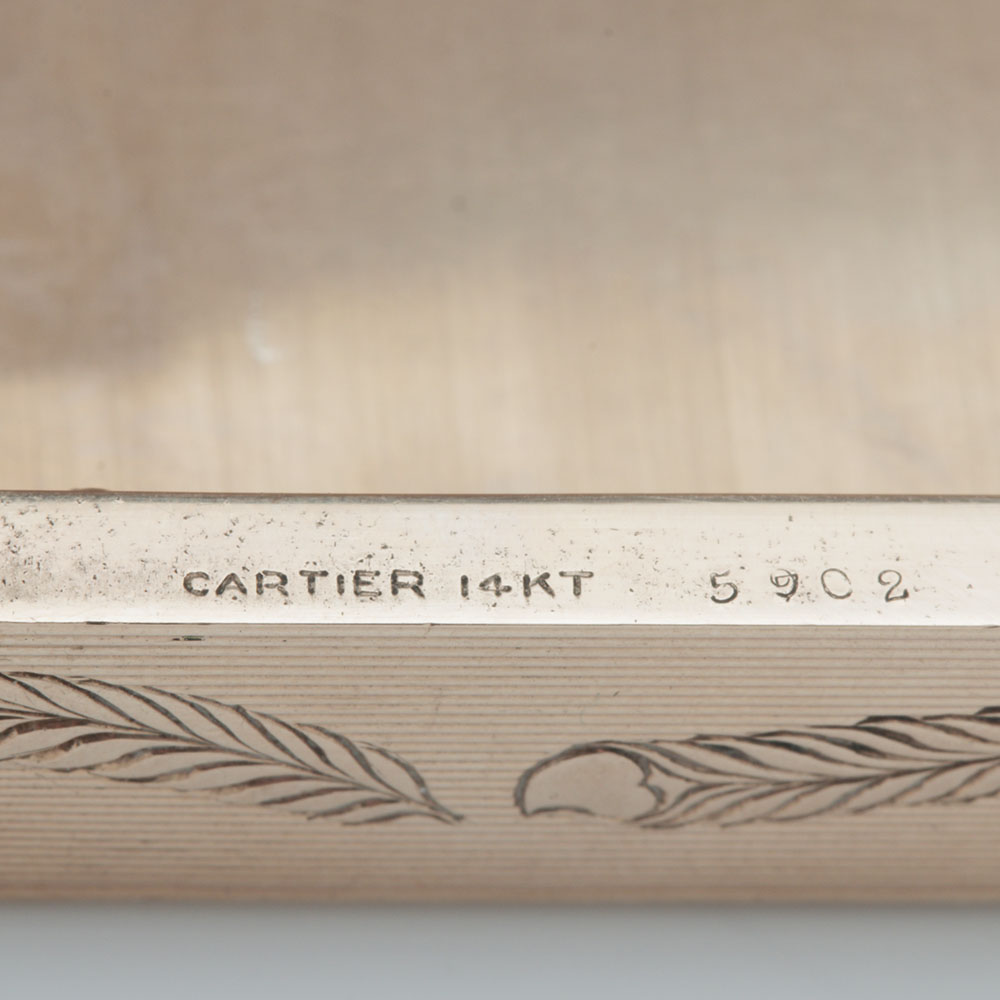 14K Yellow Gold Vintage Cartier Cigarette Box | EBTH