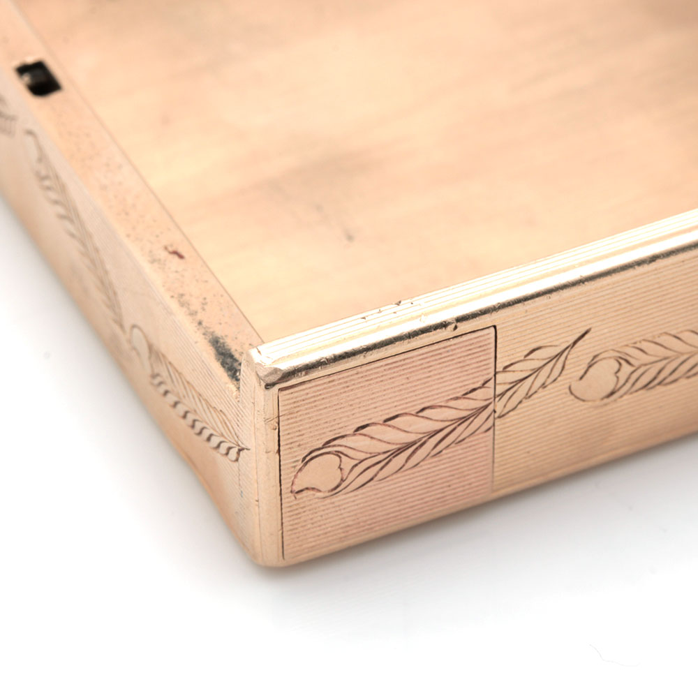 14K Yellow Gold Vintage Cartier Cigarette Box | EBTH