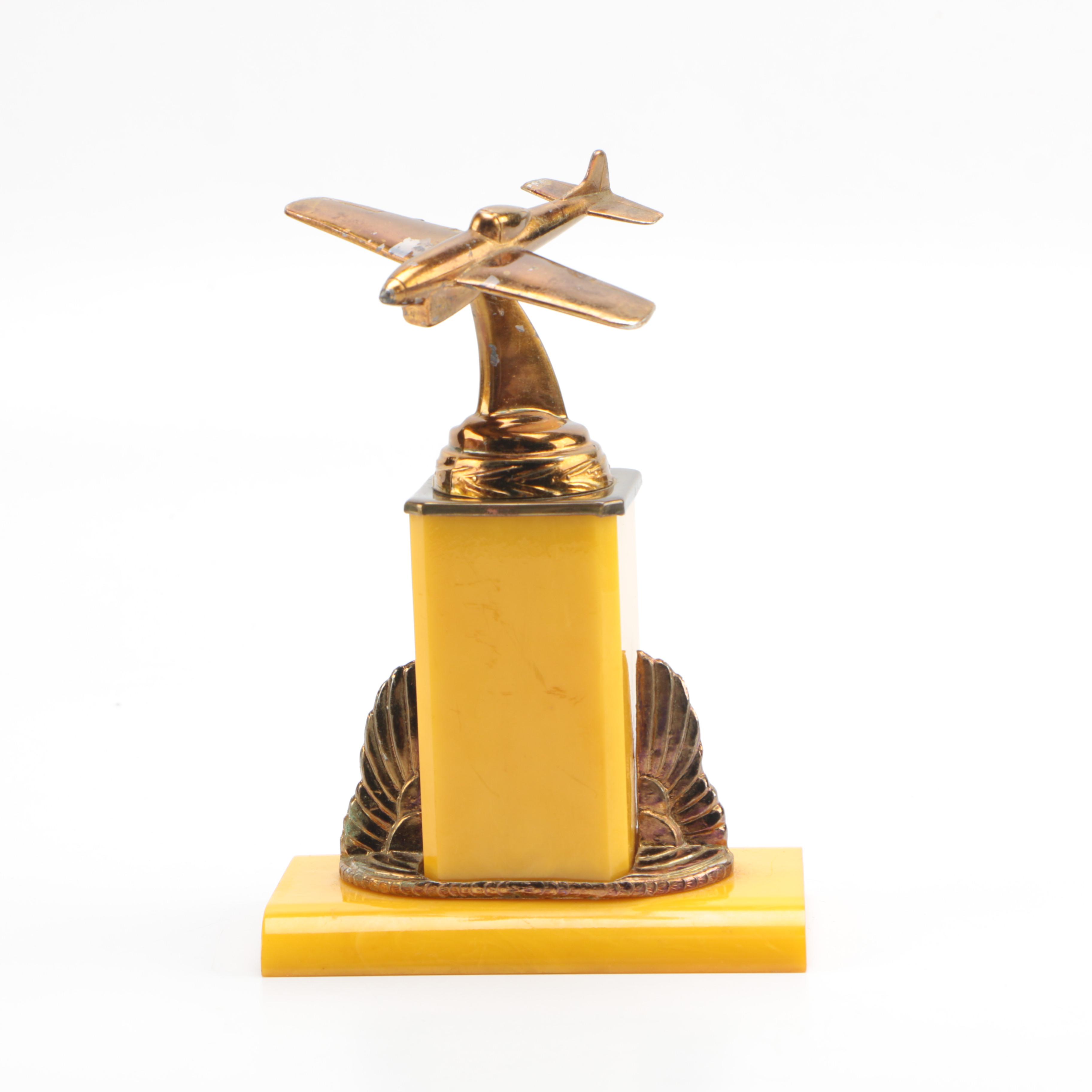 1951 Model Plane Contest Bakelite Trophy | EBTH