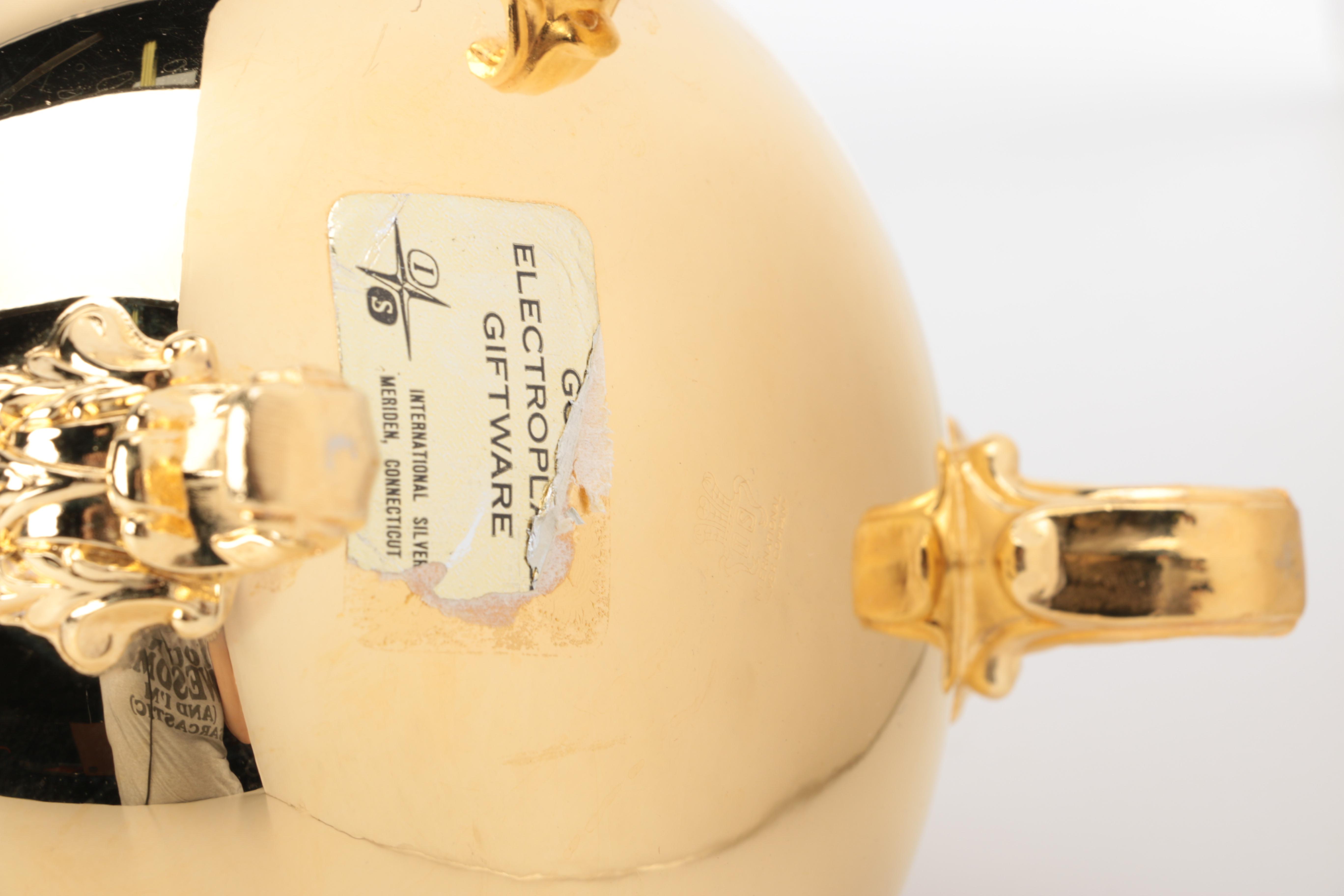 Gold Tone Plated Pitcher and Tray | EBTH