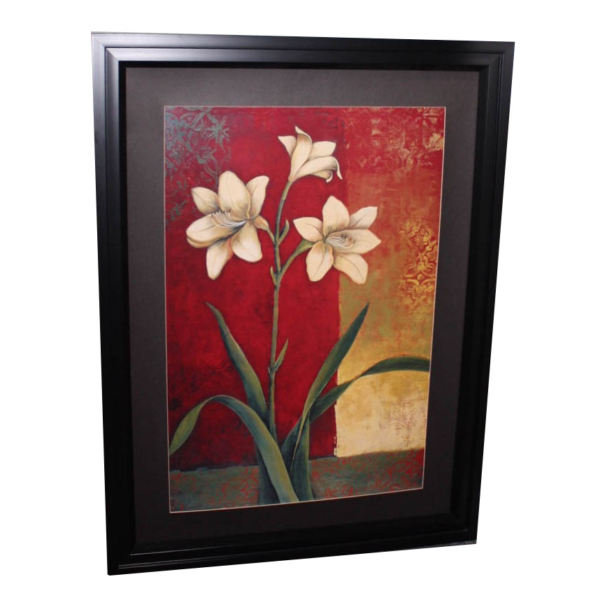 Offset Lithograph of Lilies | EBTH