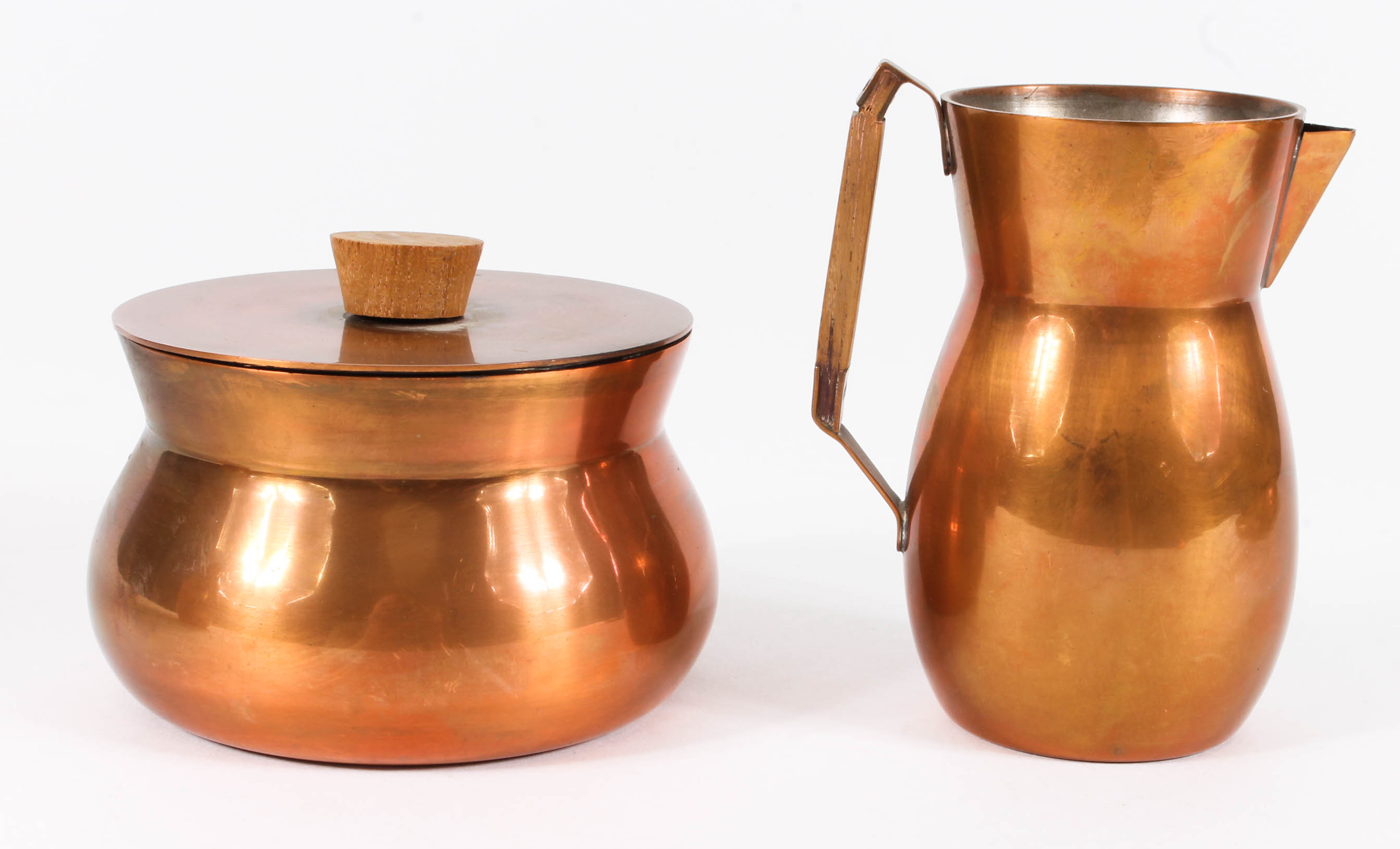 Collection of Vintage Danish Modern Copper Serving Ware | EBTH