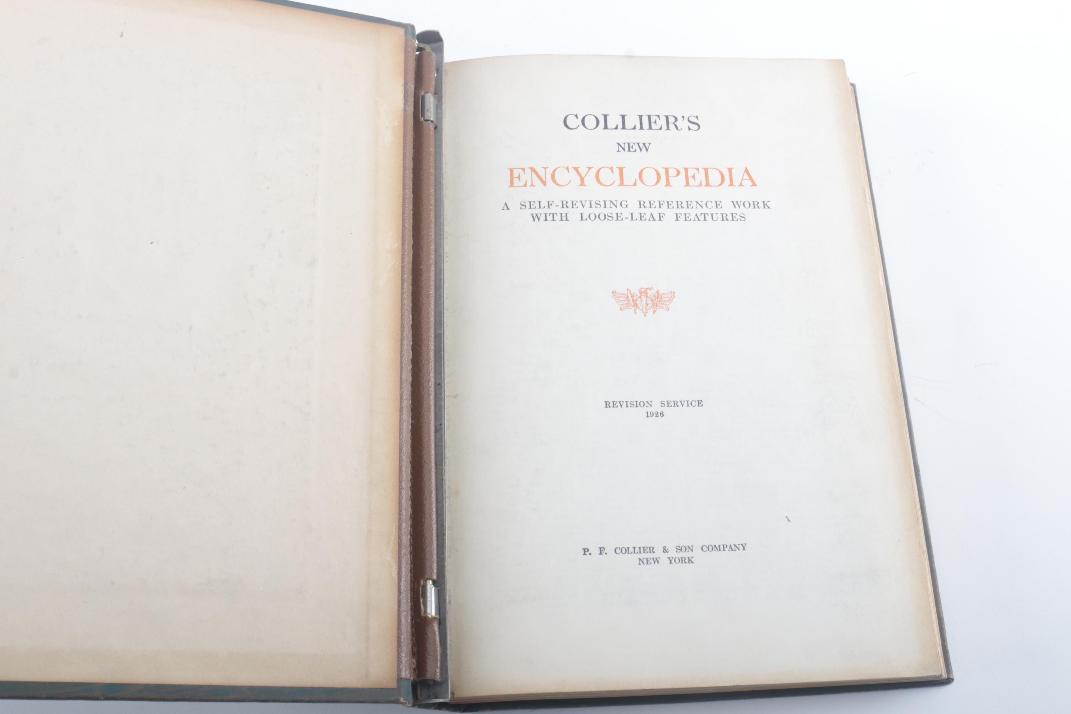 1920 Eleven Volumes of "Collier's New Encyclopedia" | EBTH