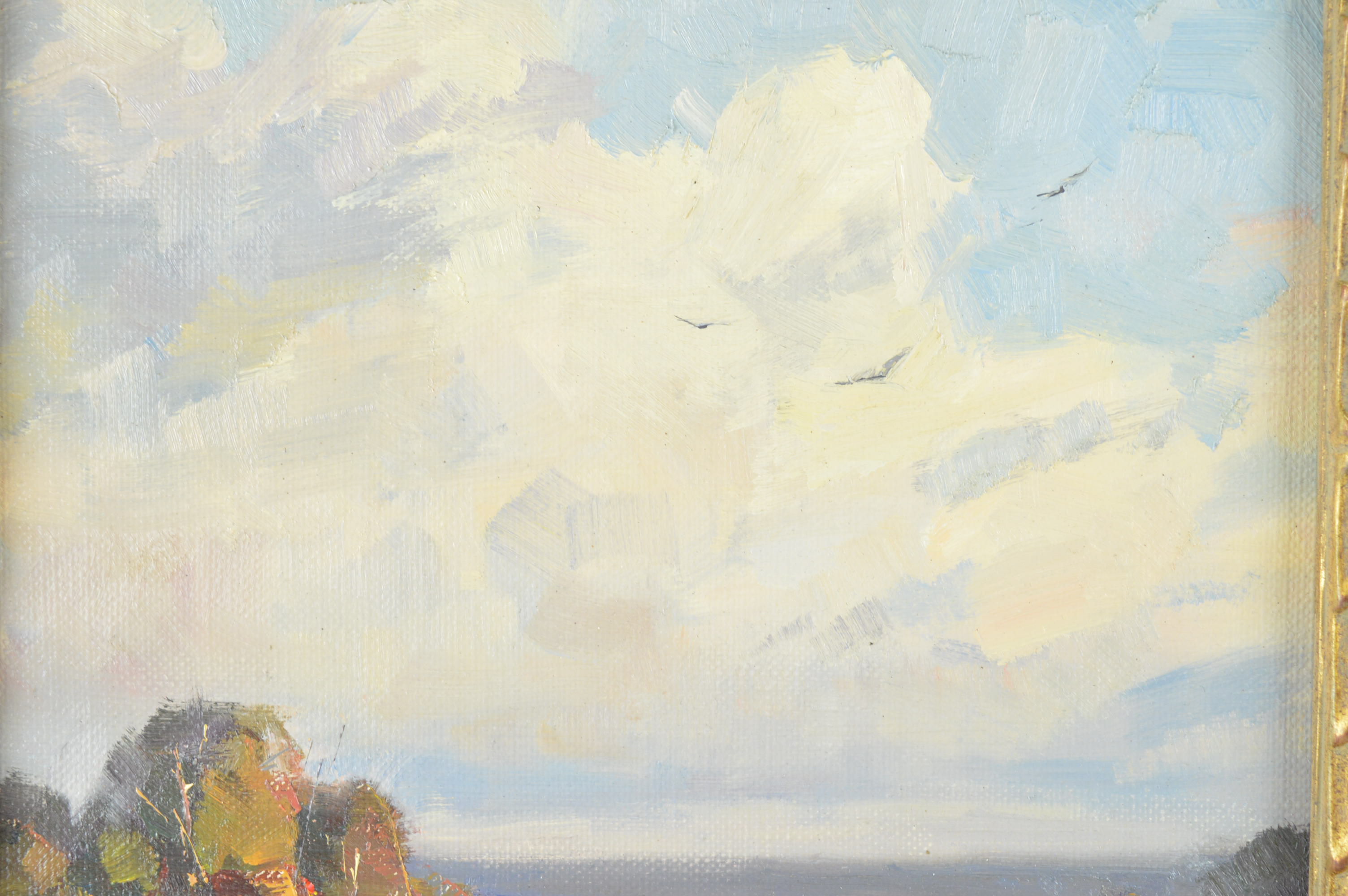 Bill Fletcher Framed Oil on Canvas Board "Riding the Wind" | EBTH