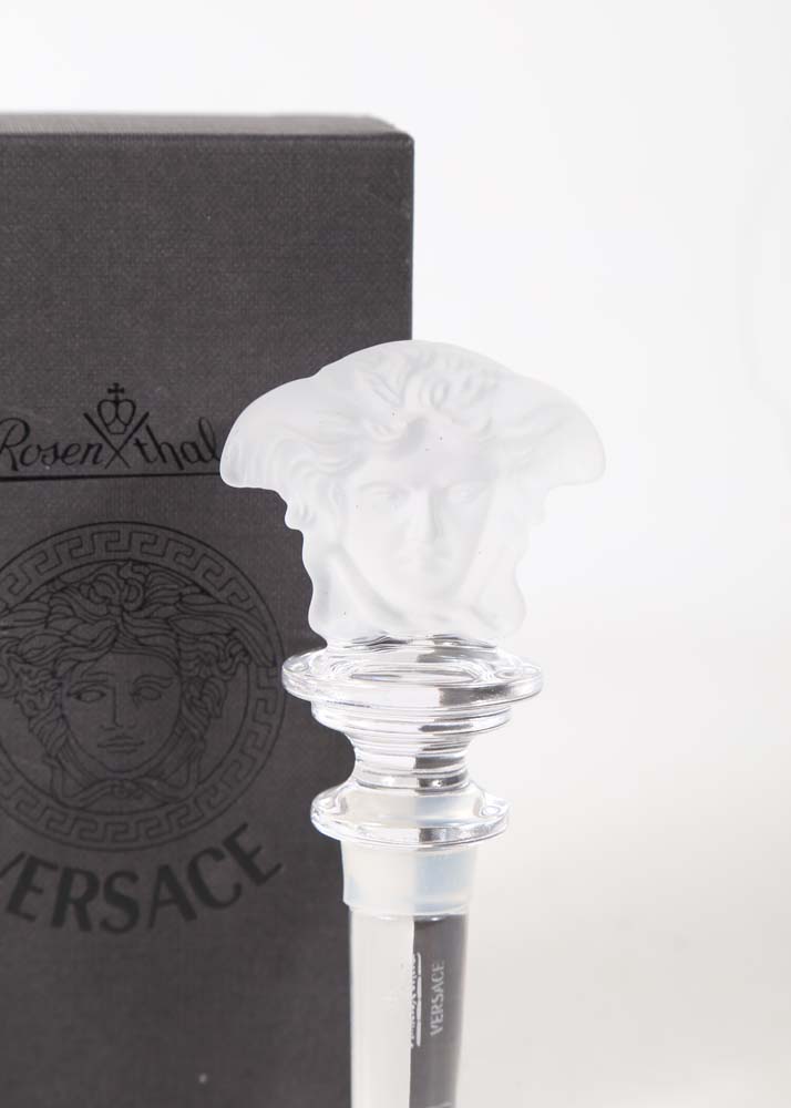 Rosenthal Versace Lead Crystal Medusa Stopper | Everything But The House