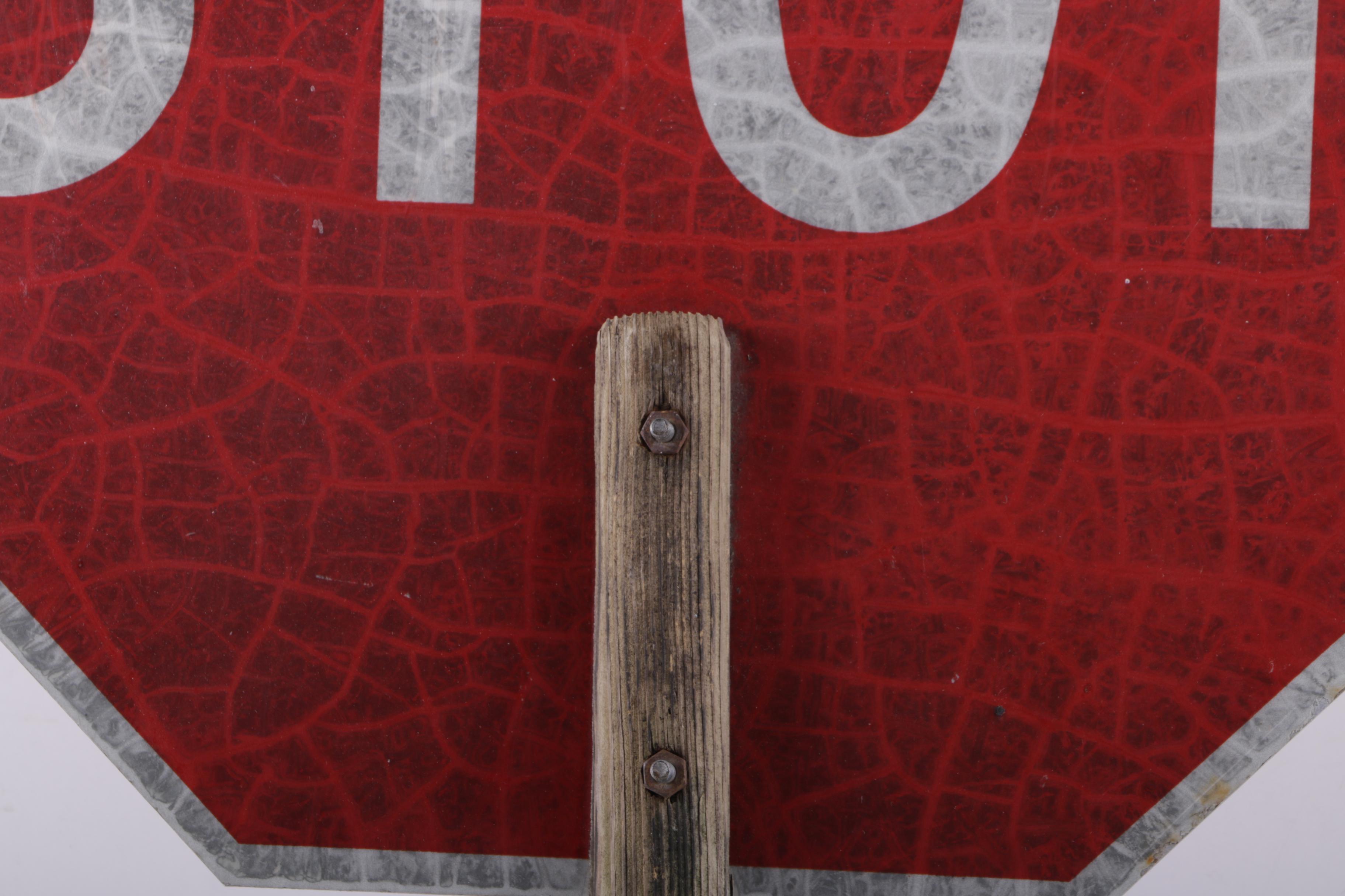 Hand Held "STOP" Crosswalk Sign | EBTH