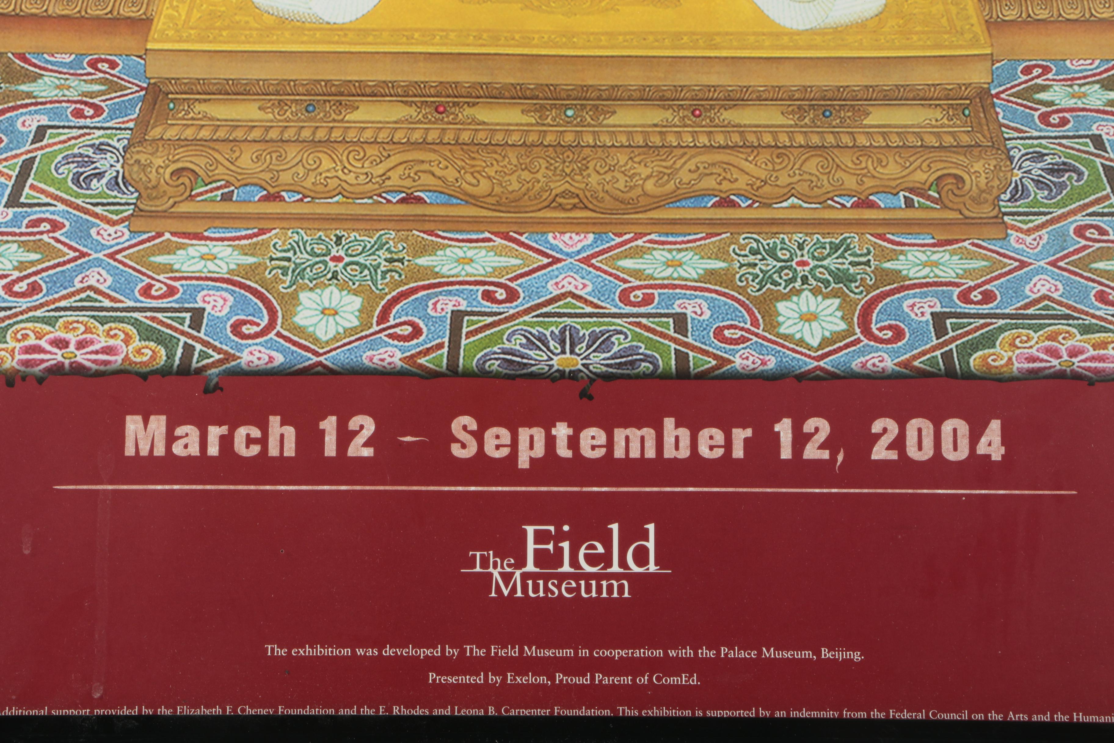 The Field Museum Exhibition Poster "Splendors of China's Forbidden City ...