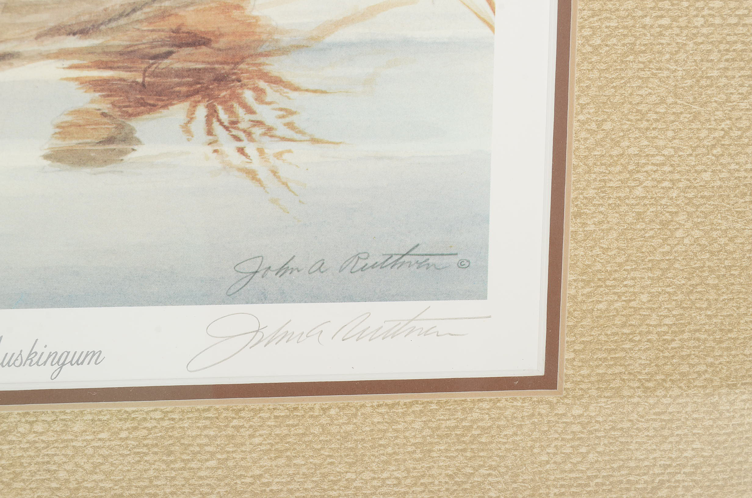 John Ruthven Signed Limited Edition Offset Lithograph "Shawnee on the ...