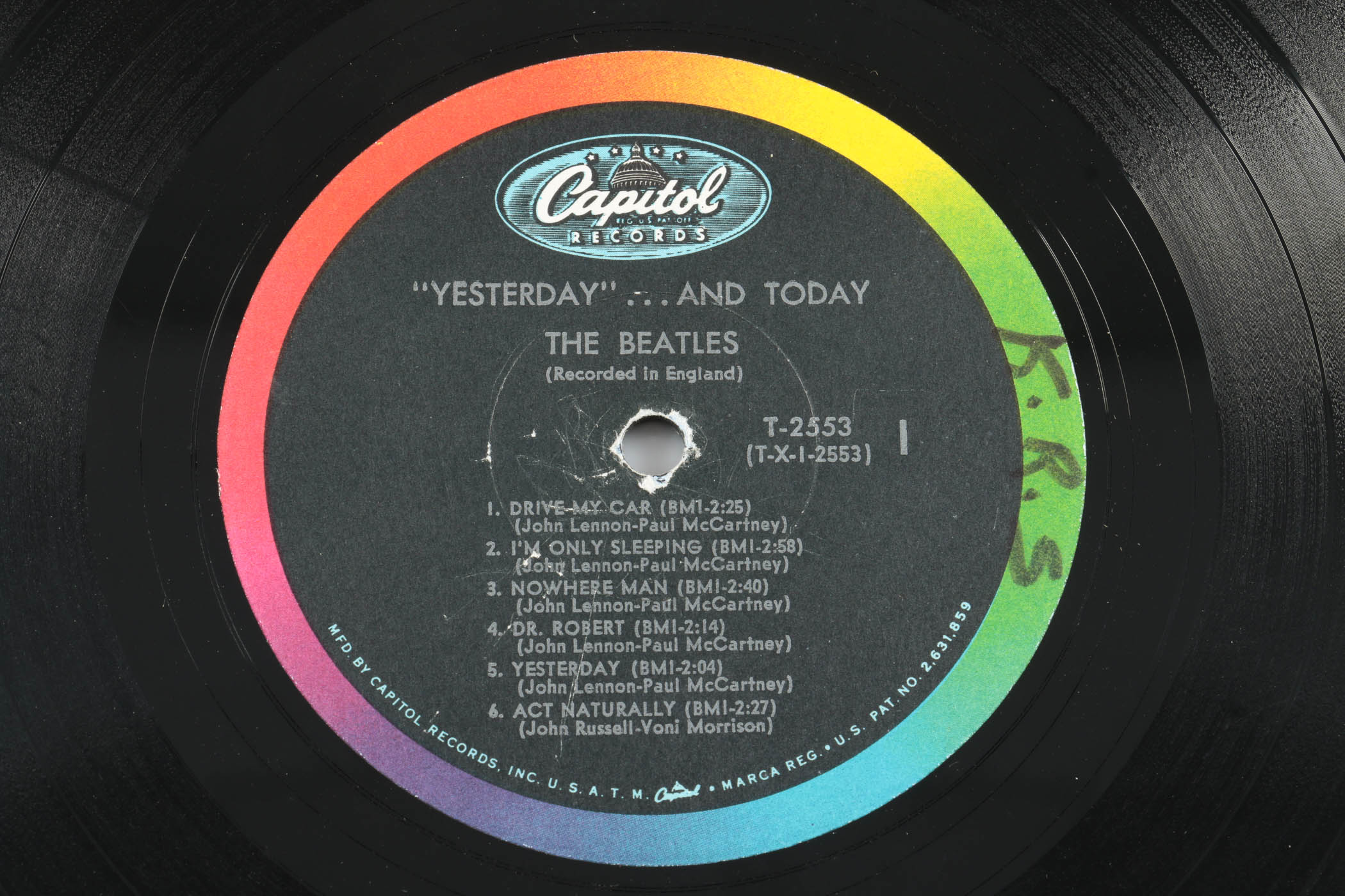 The Beatles "Yesterday...And Today" Third State Butcher Cover Mono LP ...