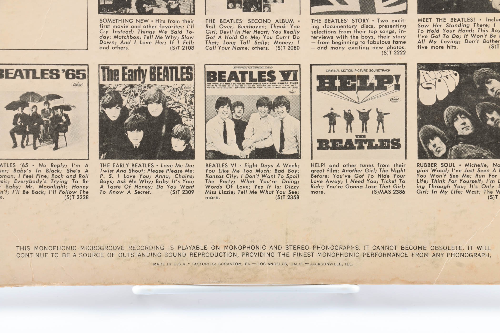 The Beatles "Yesterday...And Today" Third State Butcher Cover Mono LP ...