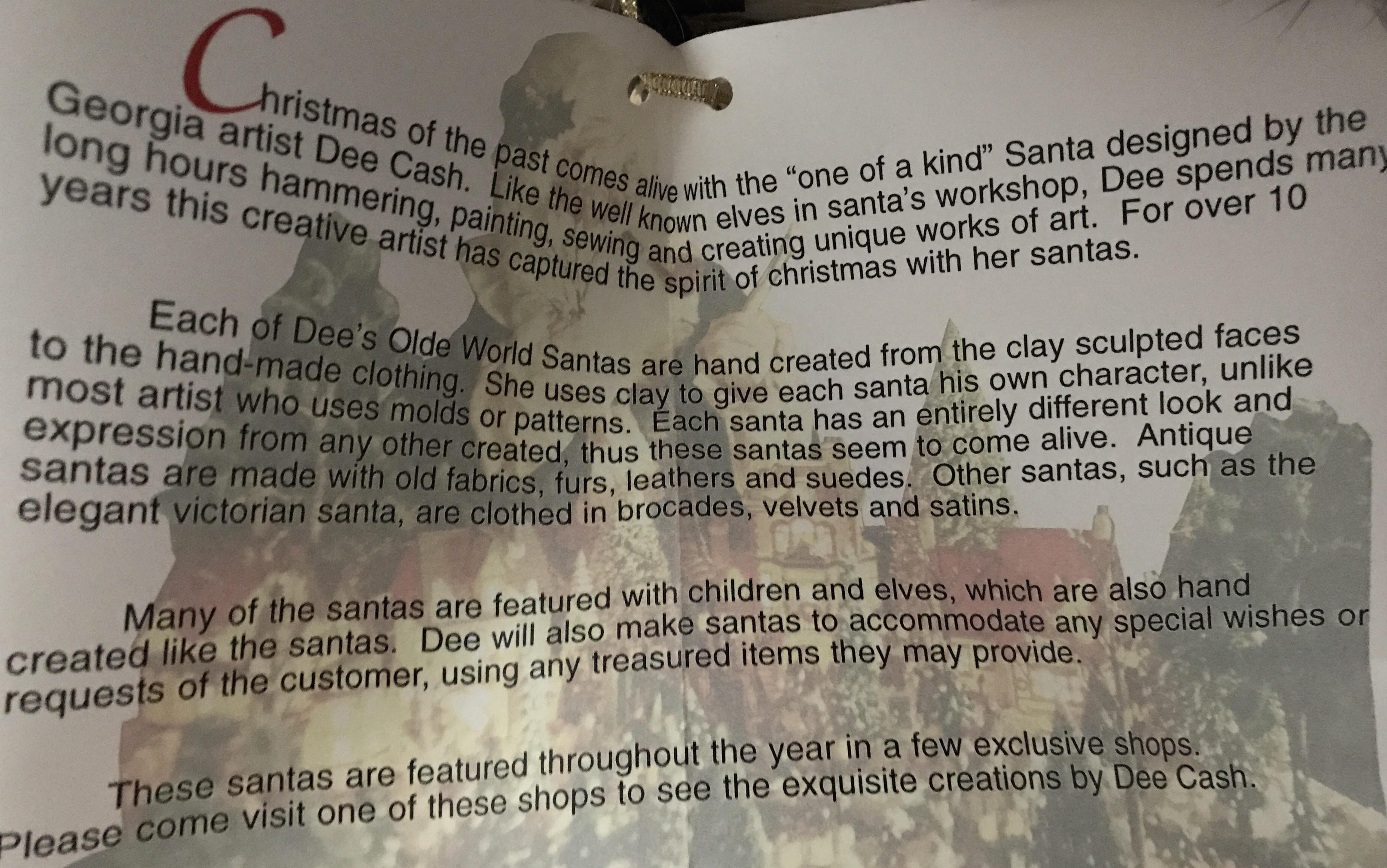 Realistic Life Sized Santa By Dee Cash | EBTH