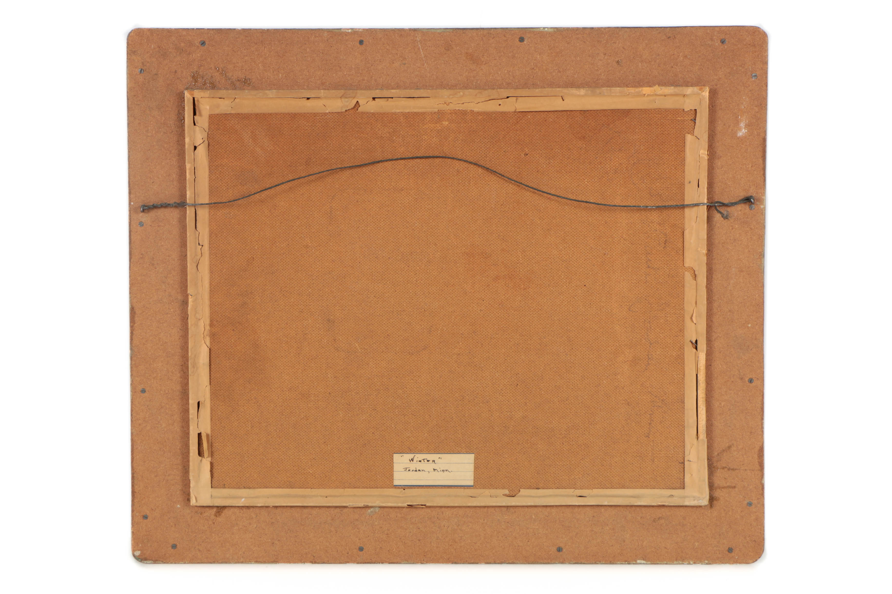 Carl Wendell Rawson 1941 Oil Painting on Canvas Mounted to Board ...