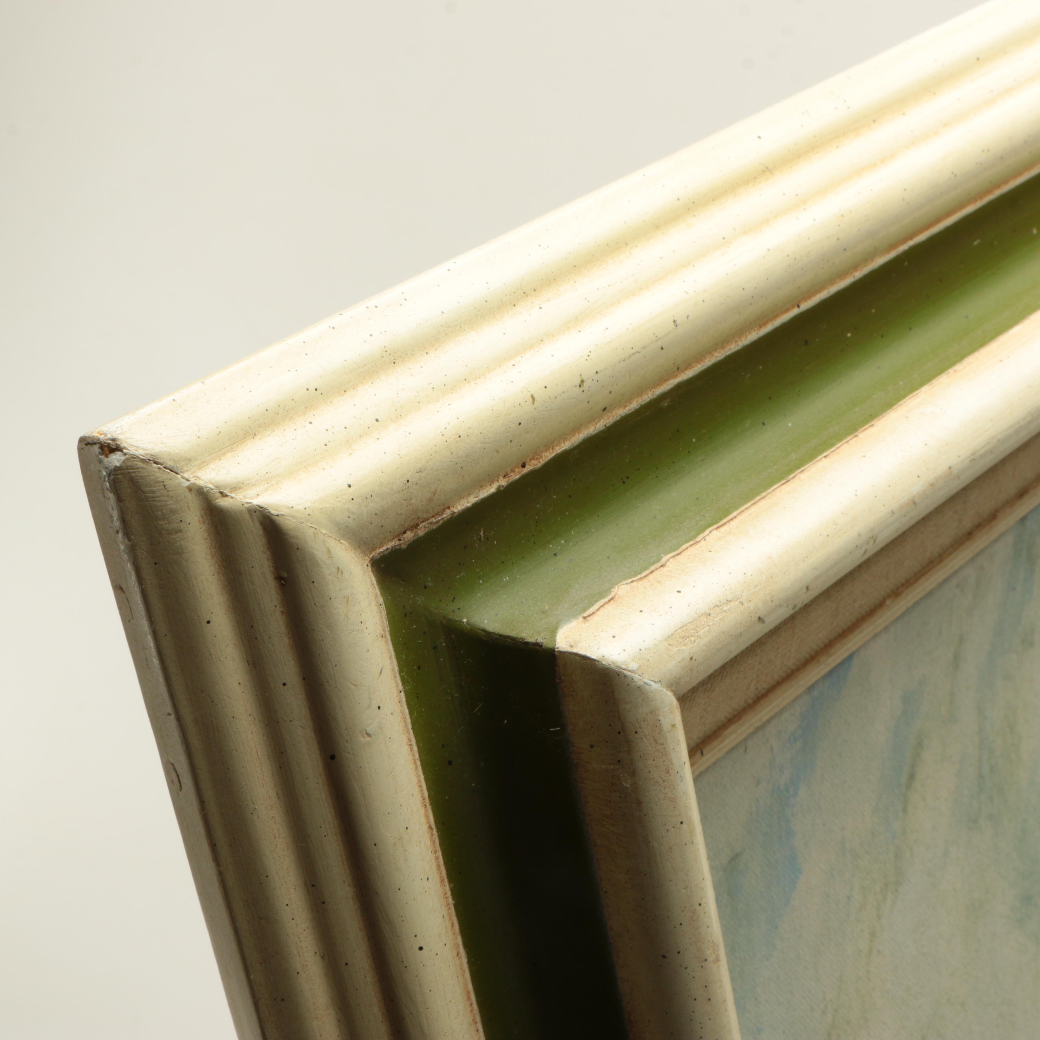 Evelyn Patterson Acrylic Painting on Canvas of Nautilus Shells on the ...