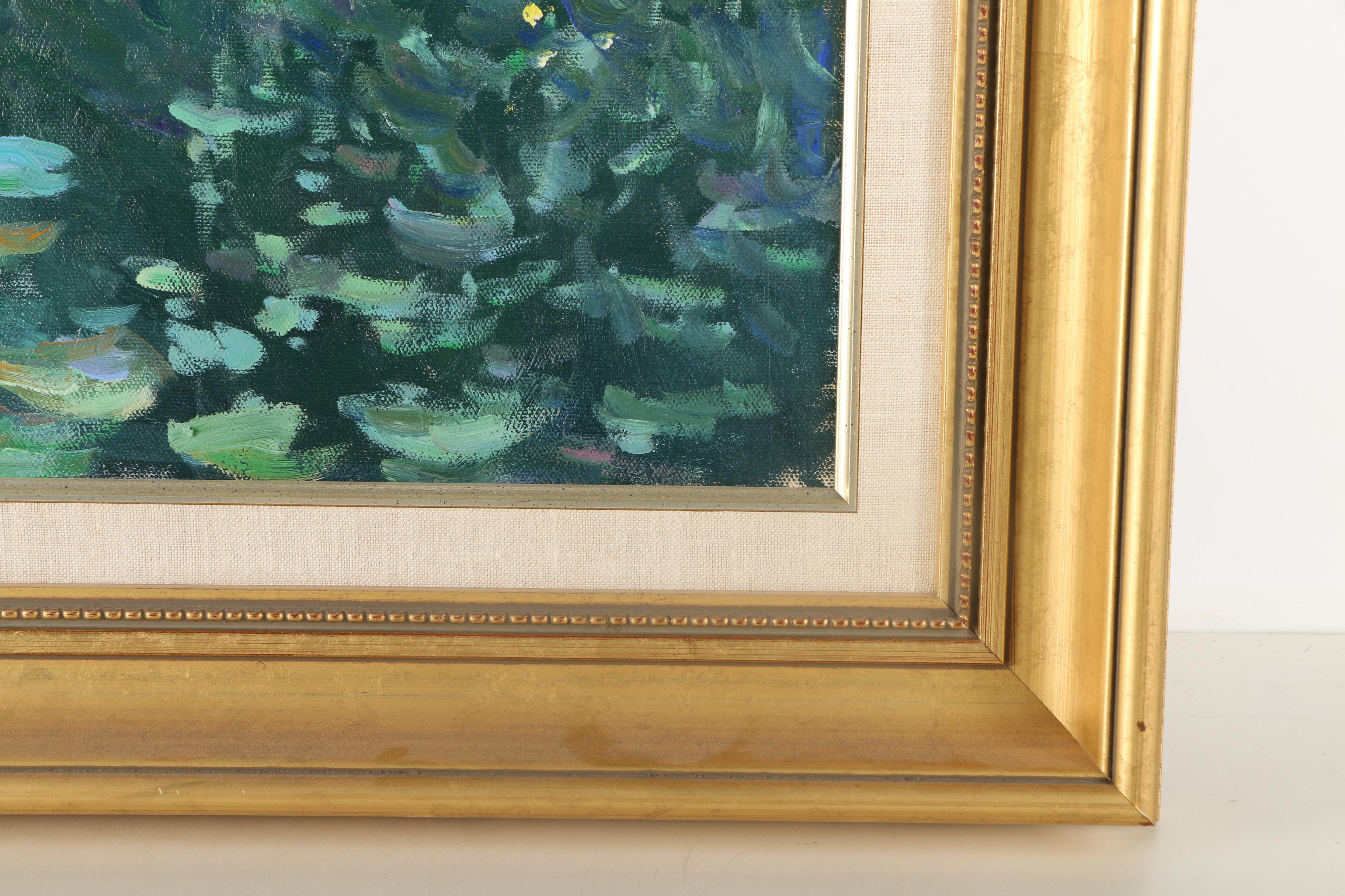 Bruce Backman Turner Signed Oil Painting on Canvas "Purple Sea" | EBTH