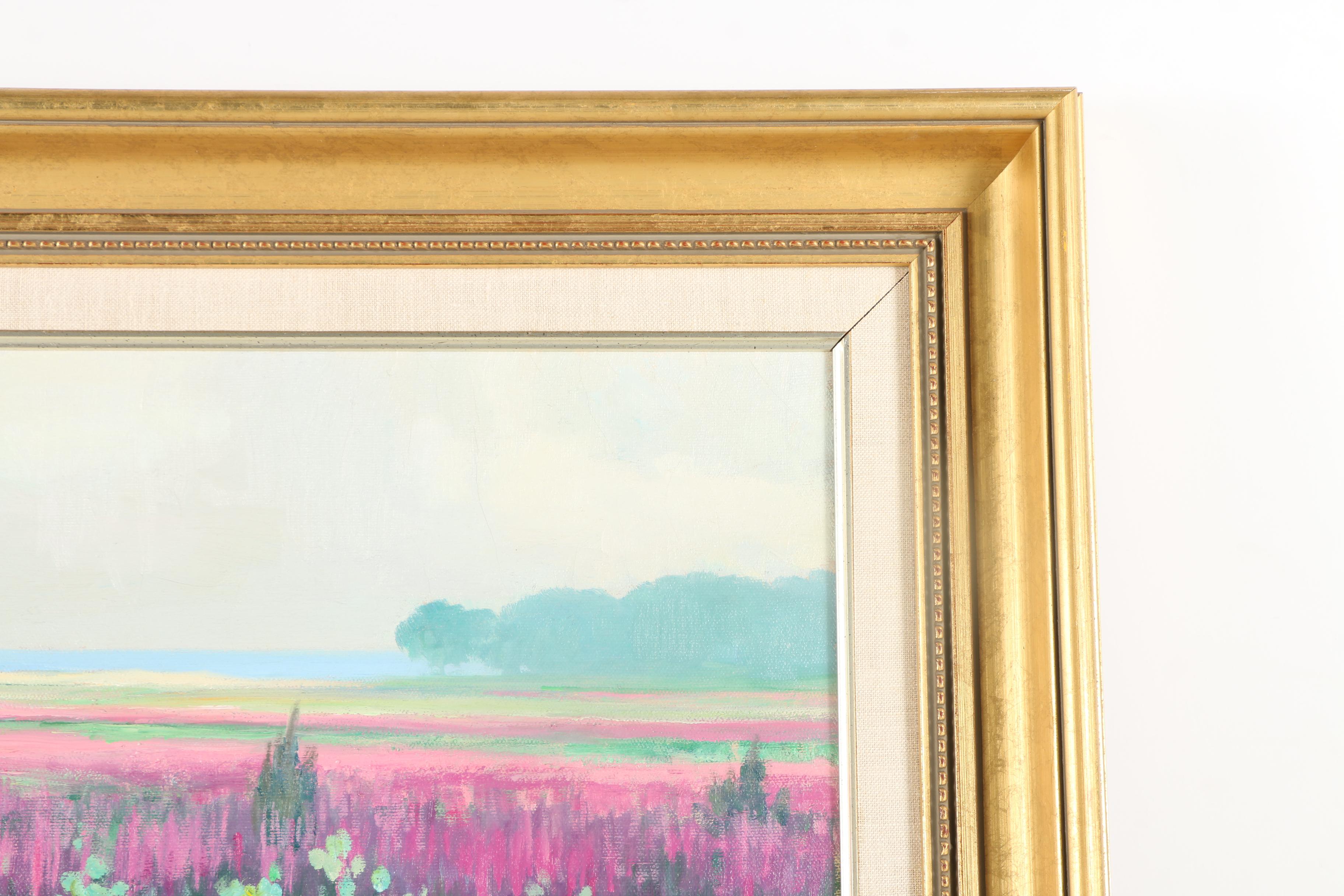 Bruce Backman Turner Signed Oil Painting on Canvas "Purple Sea" | EBTH