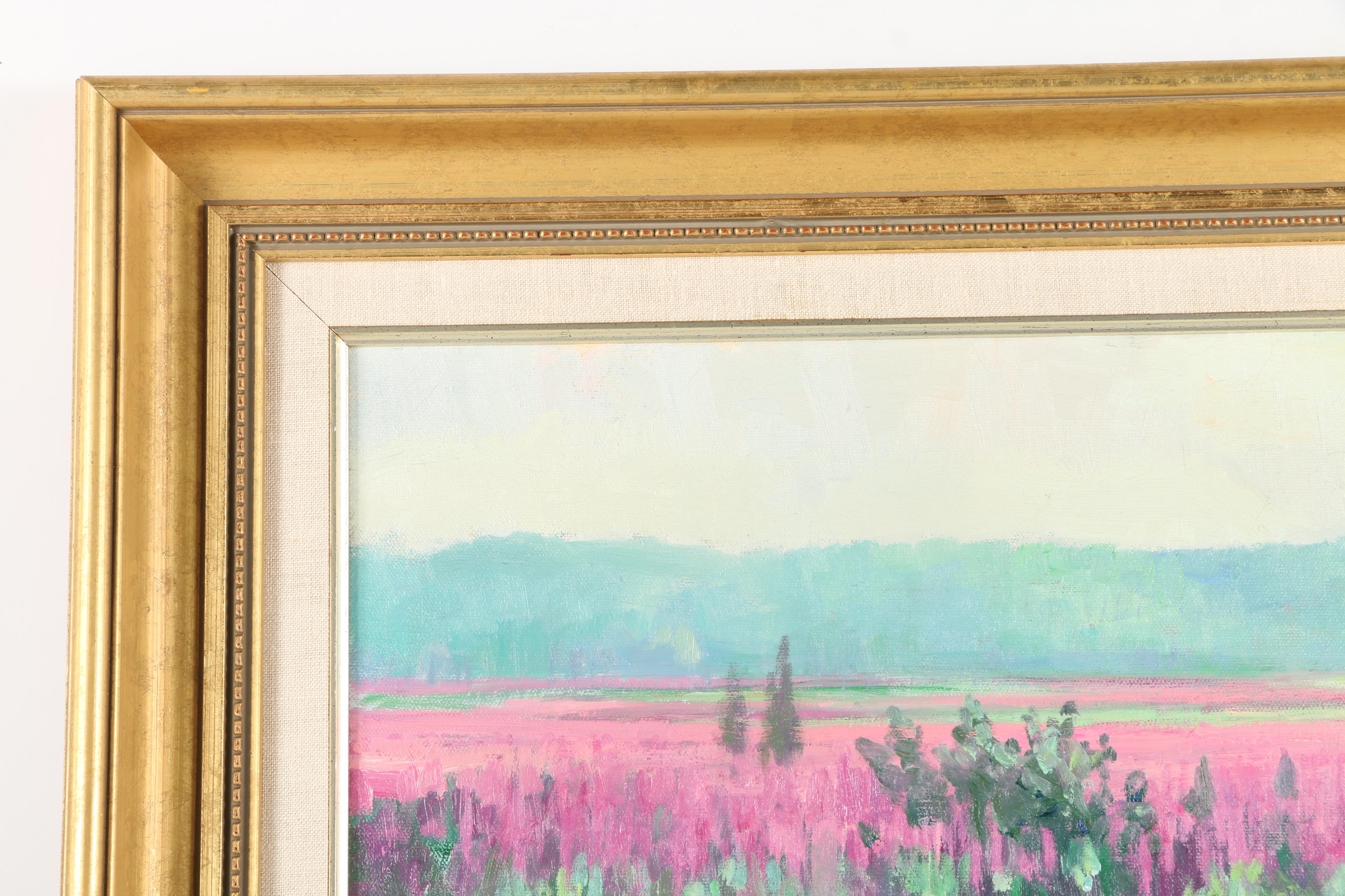 Bruce Backman Turner Signed Oil Painting on Canvas "Purple Sea" | EBTH