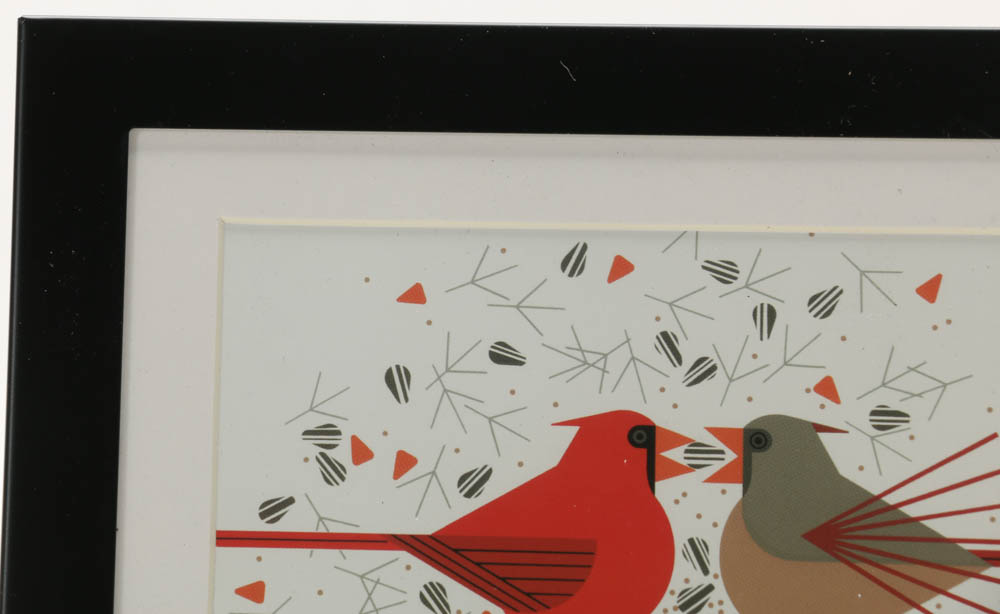 Charley Harper Offset Lithograph "Cardinal Courtship" | EBTH