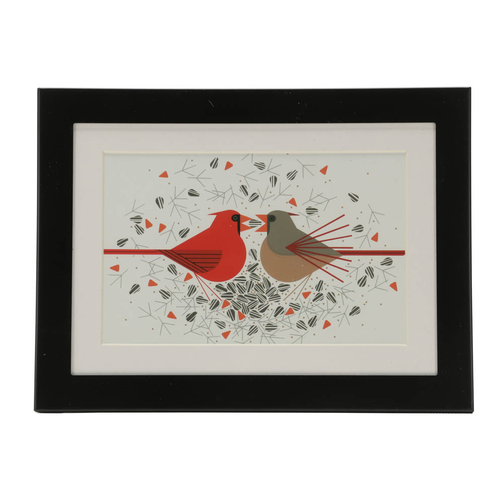 Charley Harper Offset Lithograph "Cardinal Courtship" | EBTH