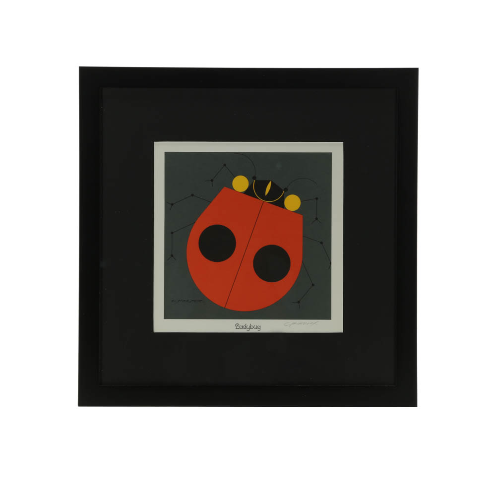 Charley Harper Signed Hand-Pulled Lithograph "Ladybug" | Everything But ...