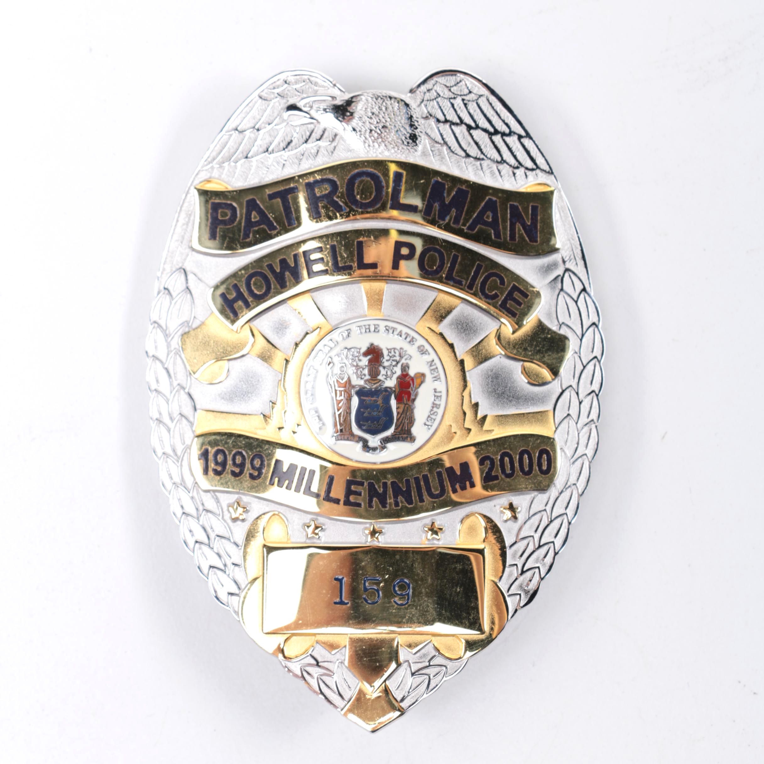 Howell, NJ Police Patrolman Millennium Badge | Everything But The House