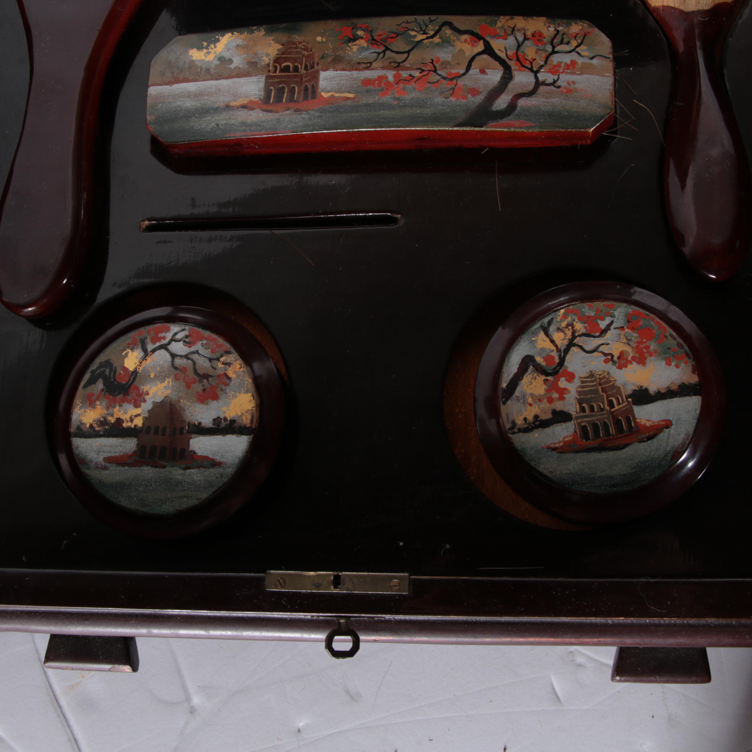 East Asian Inspired Hand-Painted Vanity Case | Everything But The House