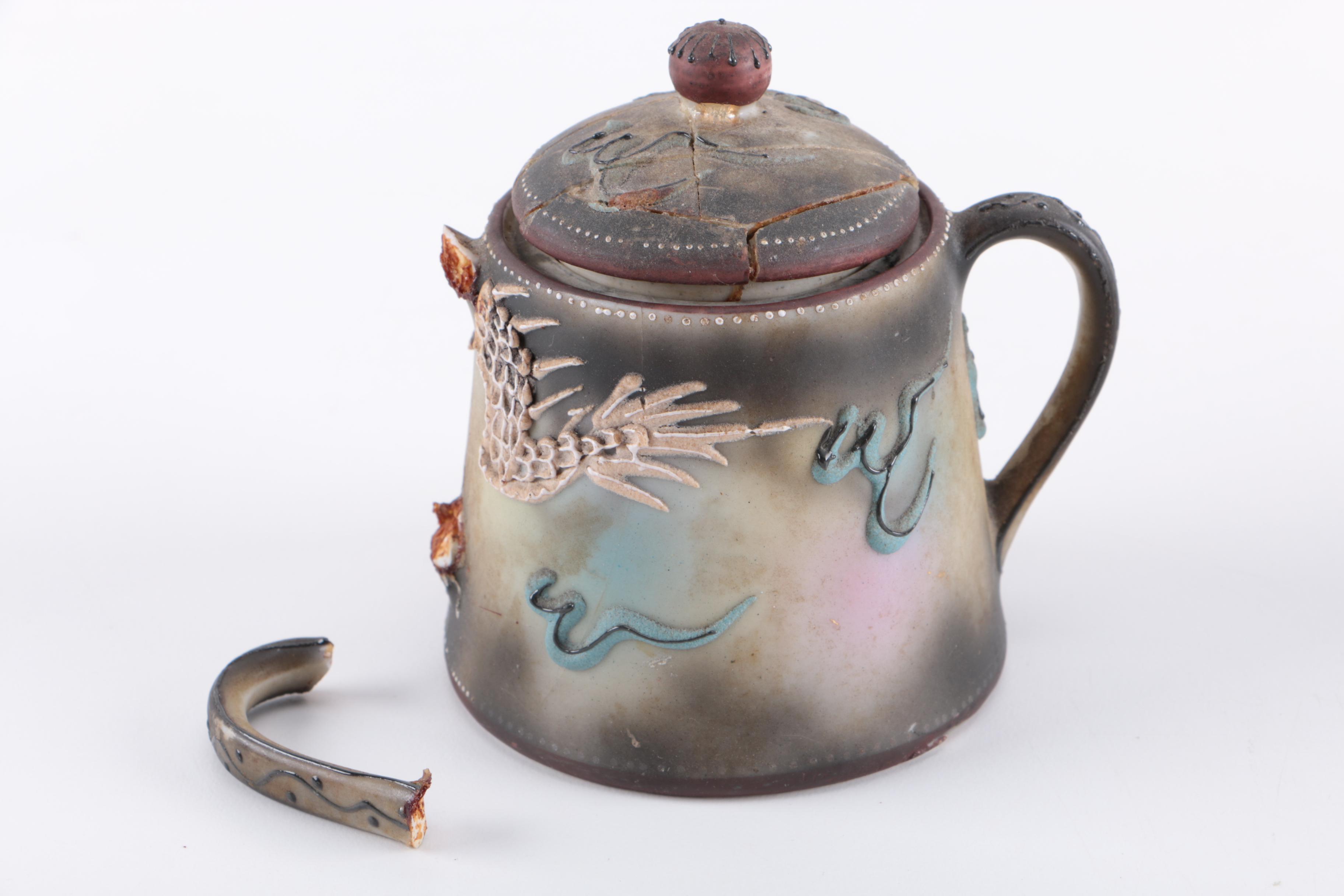 Vintage Japanese Moriage Dragonware Porcelain Tea Collection | EBTH