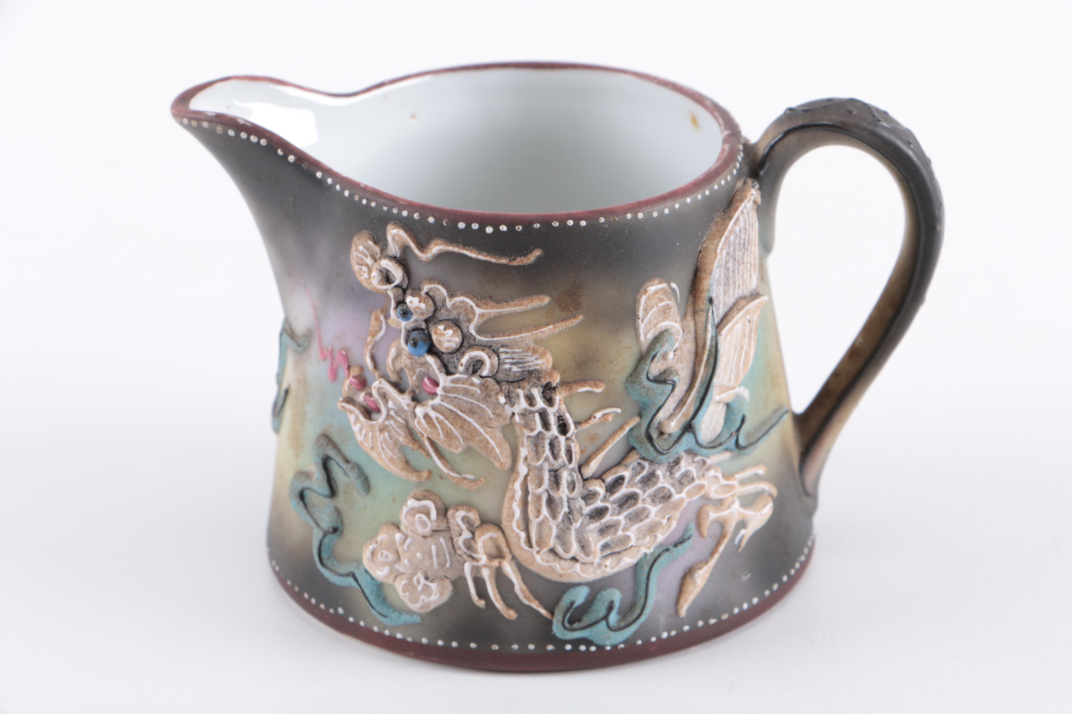 Vintage Japanese Moriage Dragonware Porcelain Tea Collection | EBTH