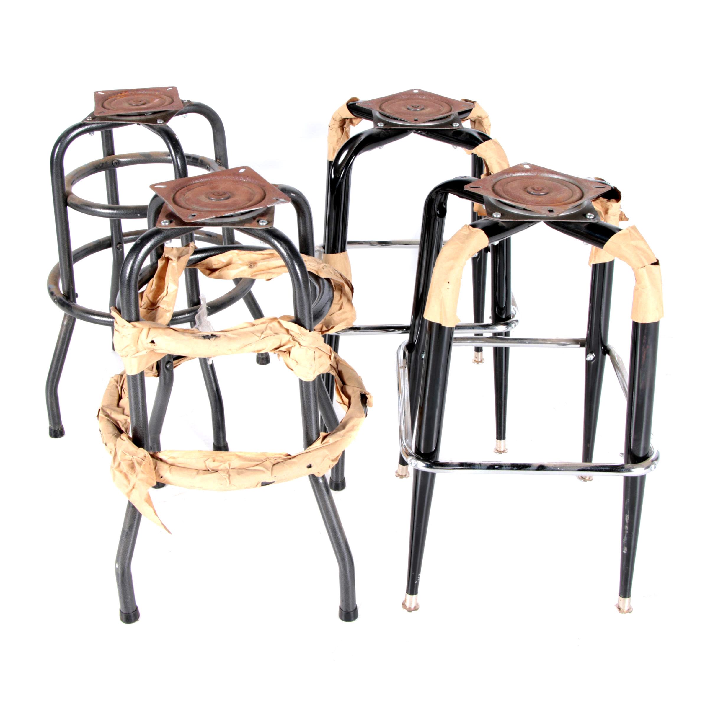 Four Metal Stool Bases | EBTH