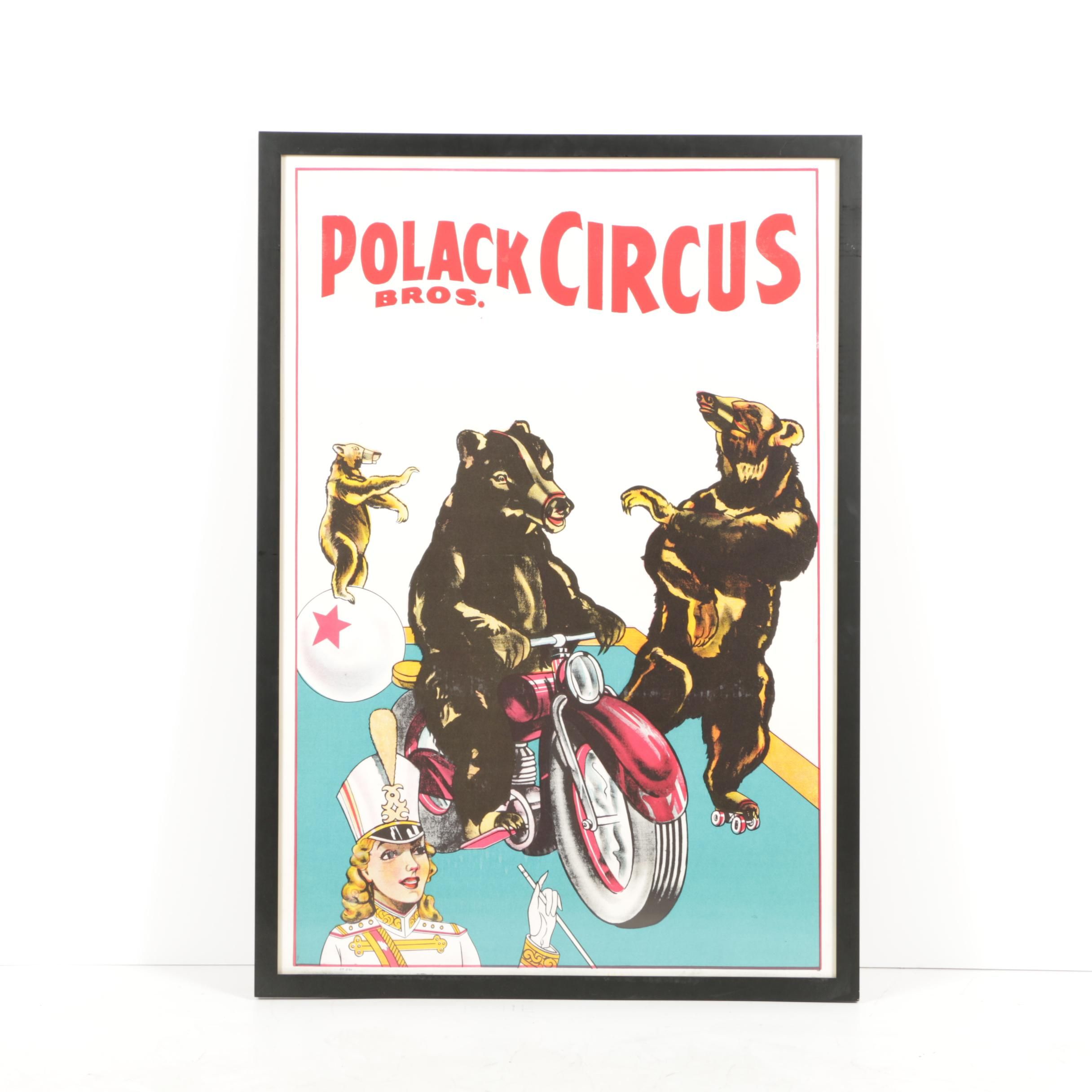 Vintage Circus Poster "Polack Bros. Circus" | EBTH