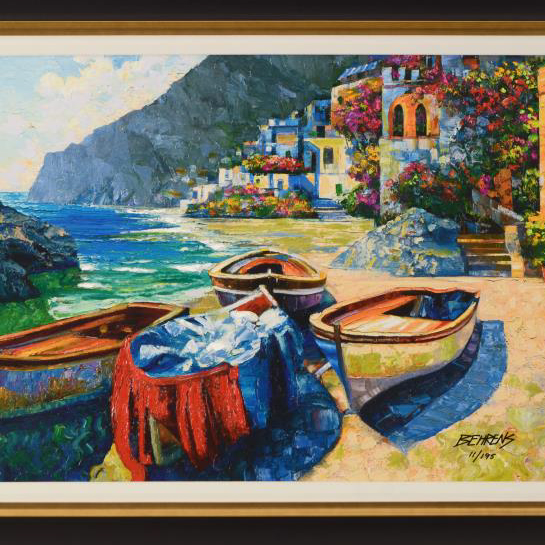 "Memories of Capri" Hand Embellished by Howard Behrens | EBTH