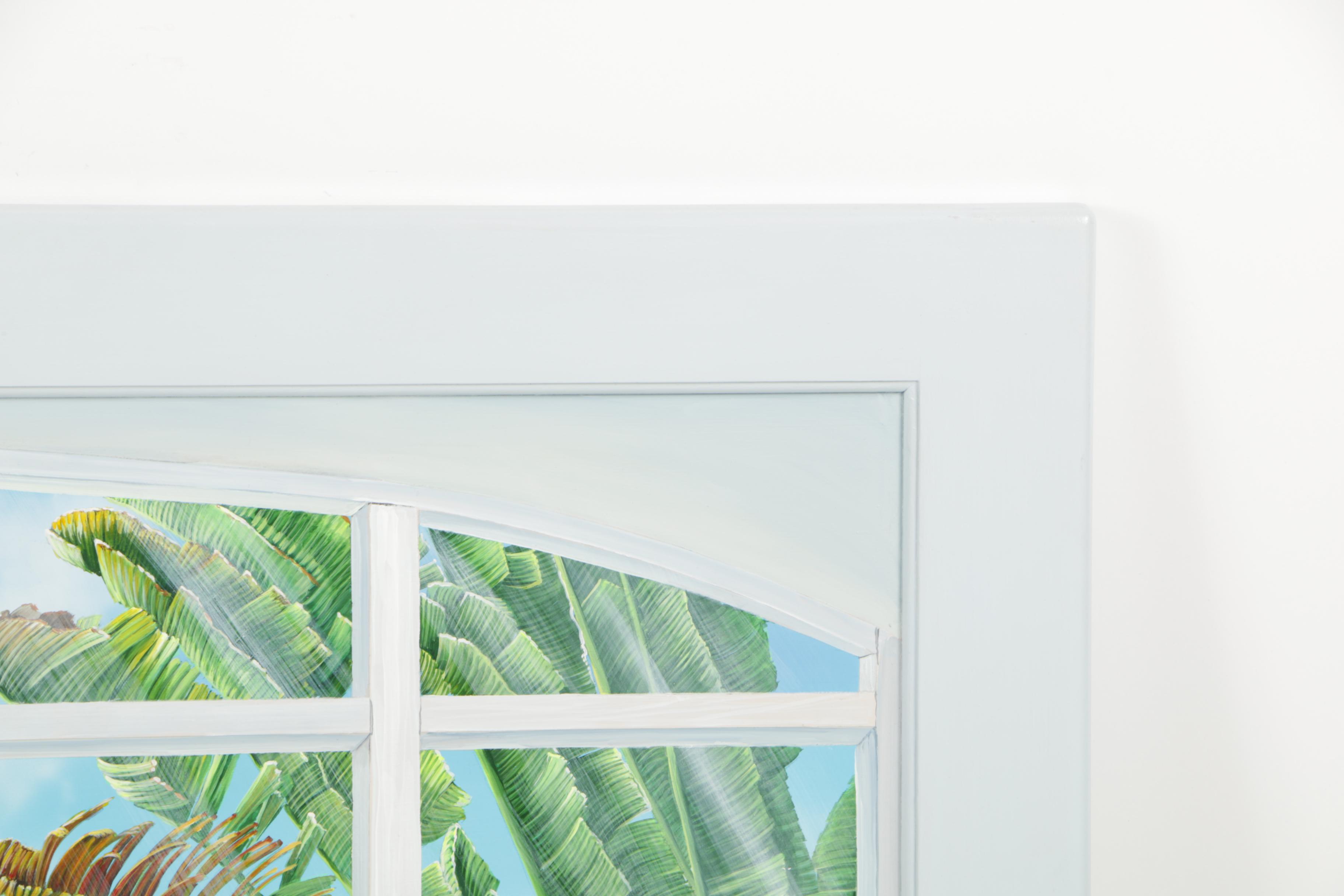 Lynn Fecteau Original Oil Painting of Window View | EBTH