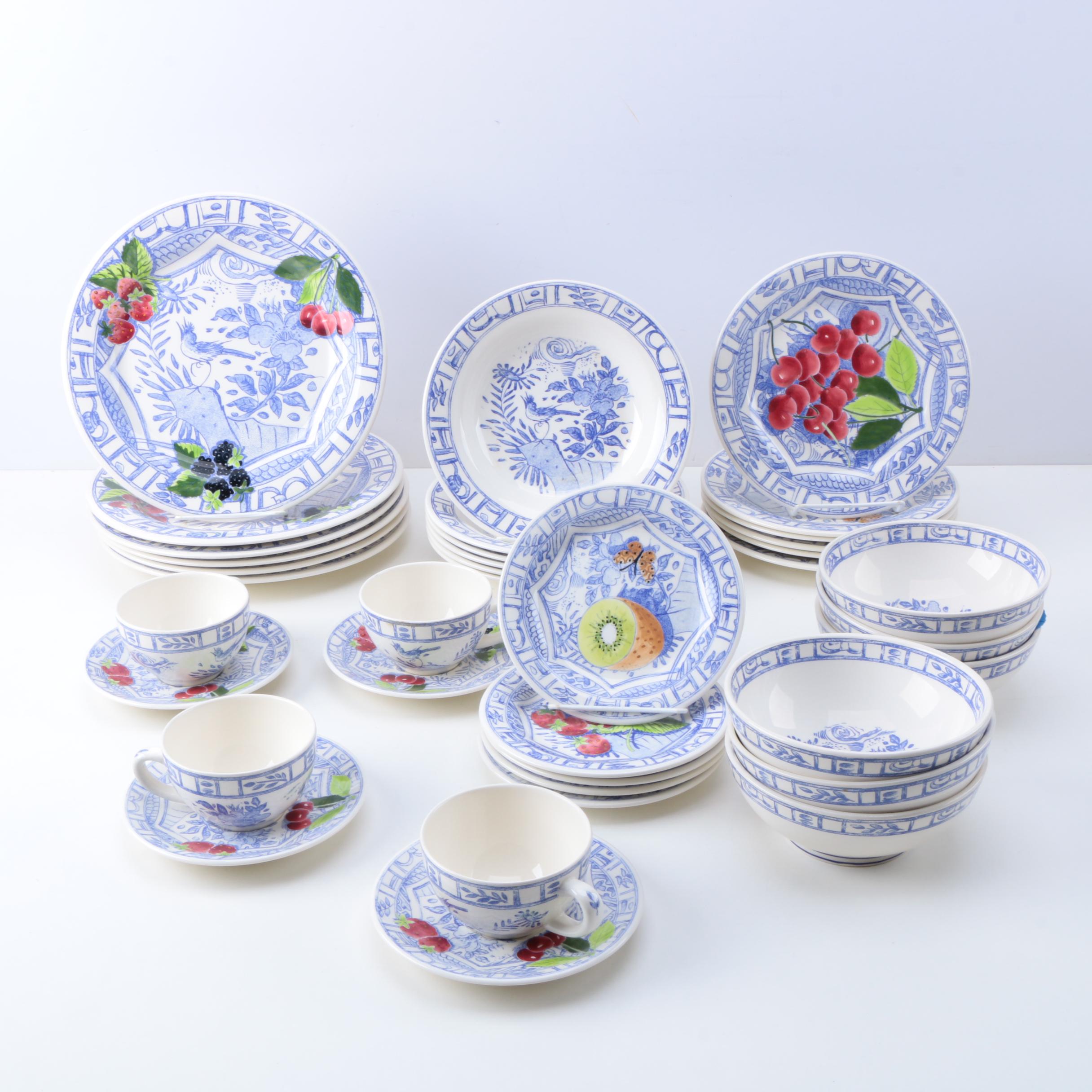 Gien China "Oiseau Bleu" Tableware | EBTH
