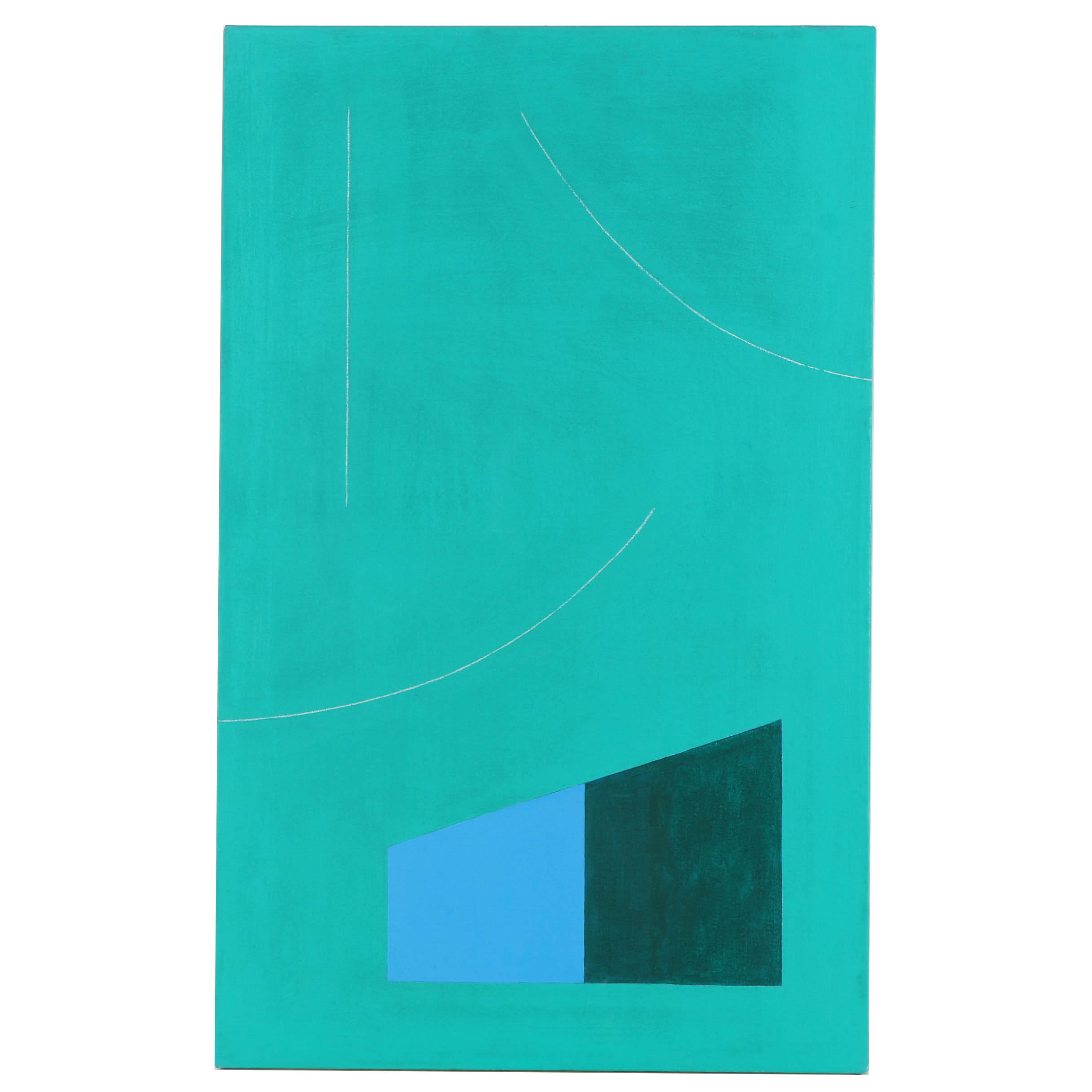 Edwin Ruda Oil Painting "Blue and Green Diptych" | EBTH
