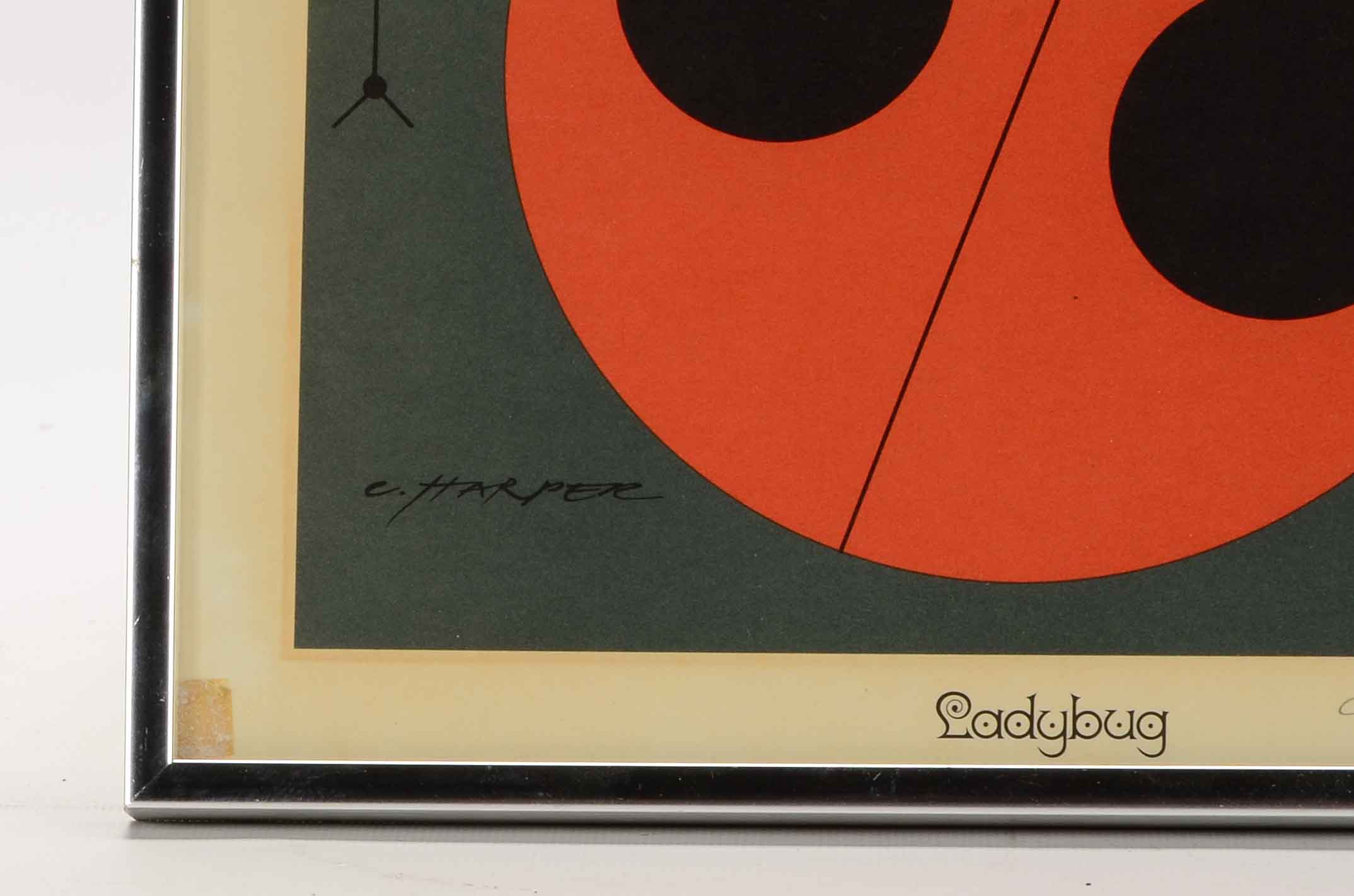 Charley Harper Signed Lithograph "Ladybug" | EBTH